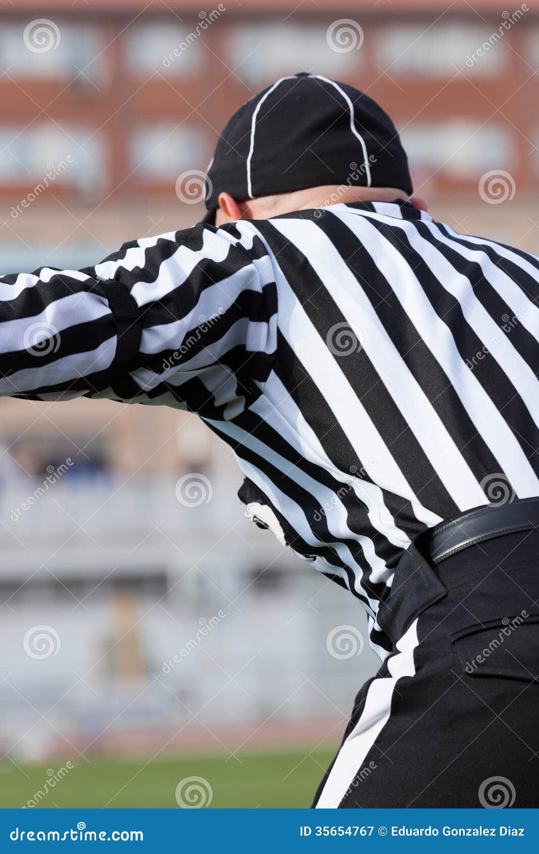 Football referee stock image. Image of shirt, ball, stripes - 35654767