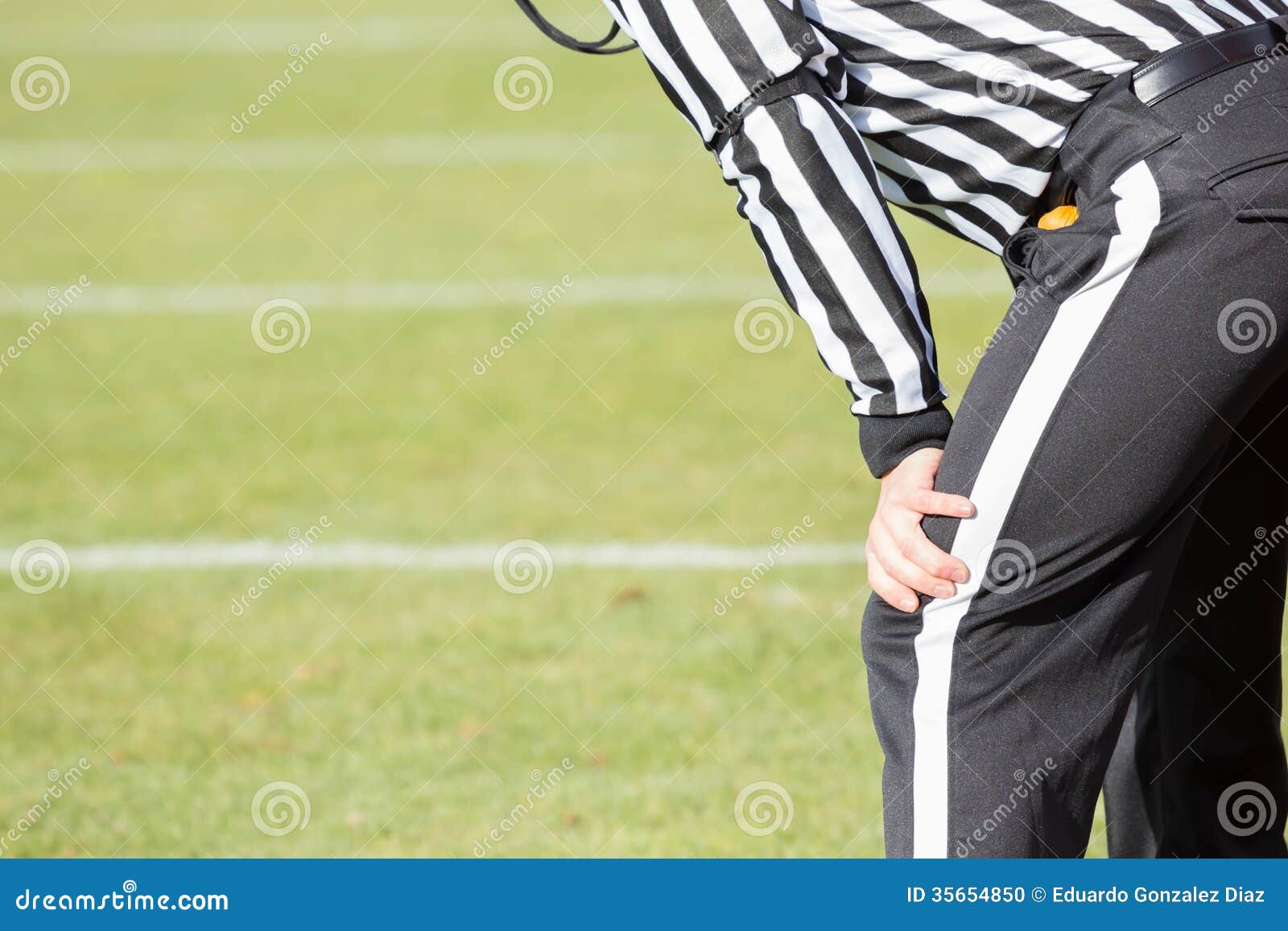 Football referee stock photo. Image of stripes, ball - 35654850