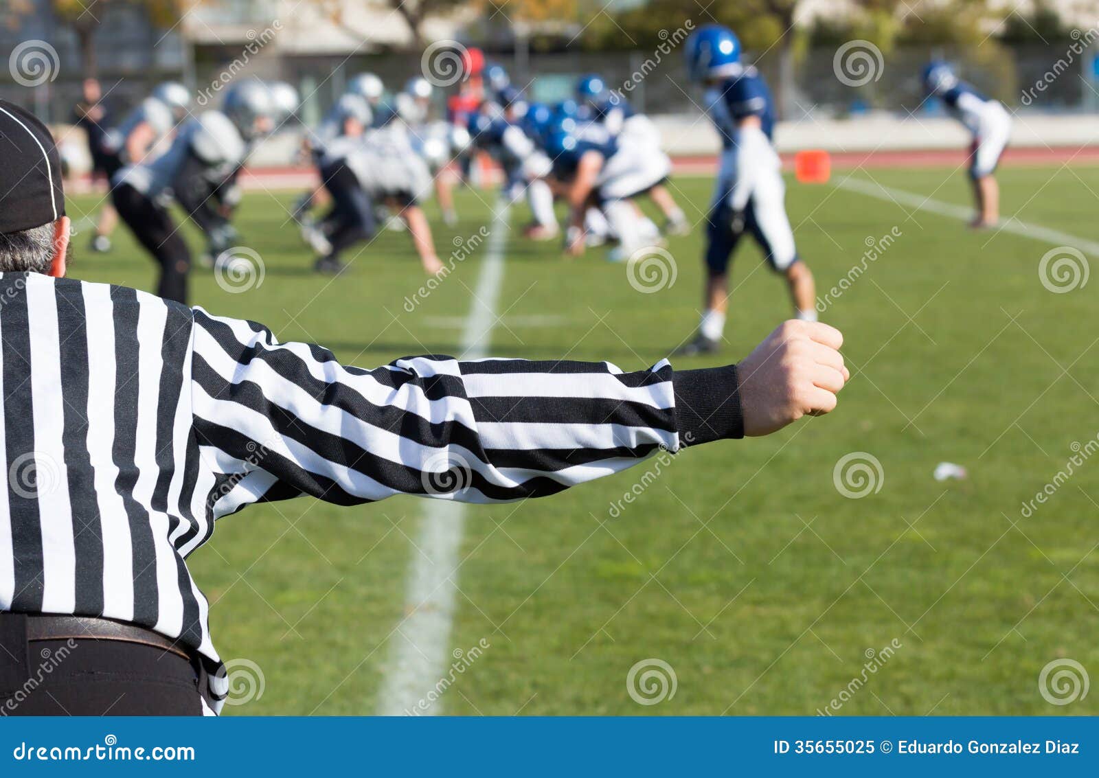 Football referee stock image. Image of legality, hand - 35655025