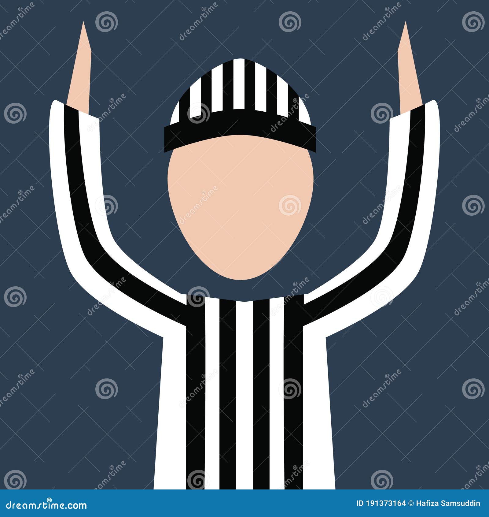 Football Referee. Vector Illustration Decorative Design Stock Vector ...