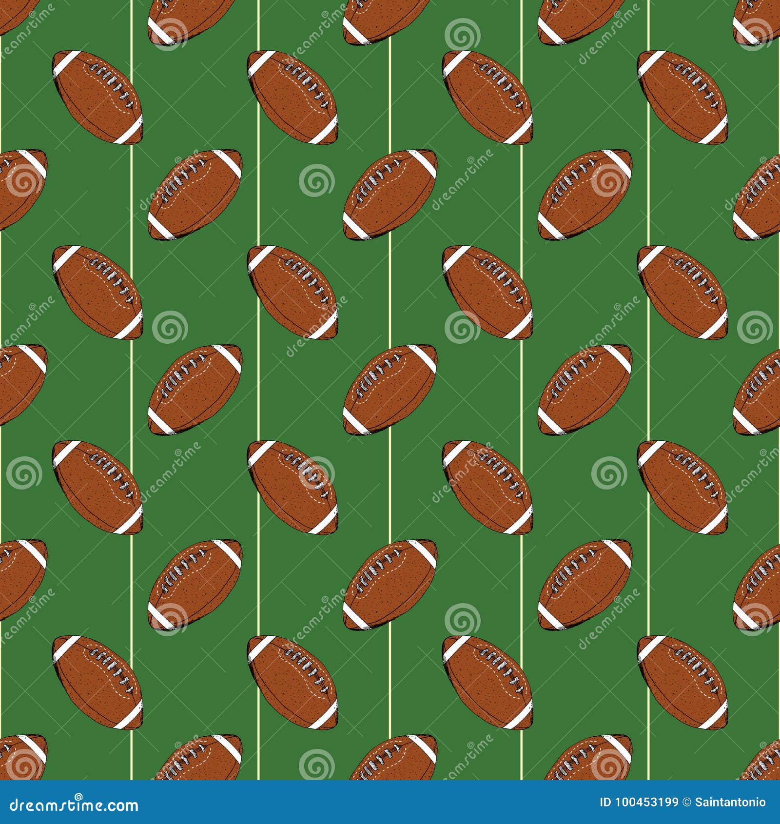 Football, Rugby Ball Seamless Pattern Hand Drawn Sketch, Vector ... Football, Rugby Ball Seamless Pattern Hand Drawn Sketch, Vector ...