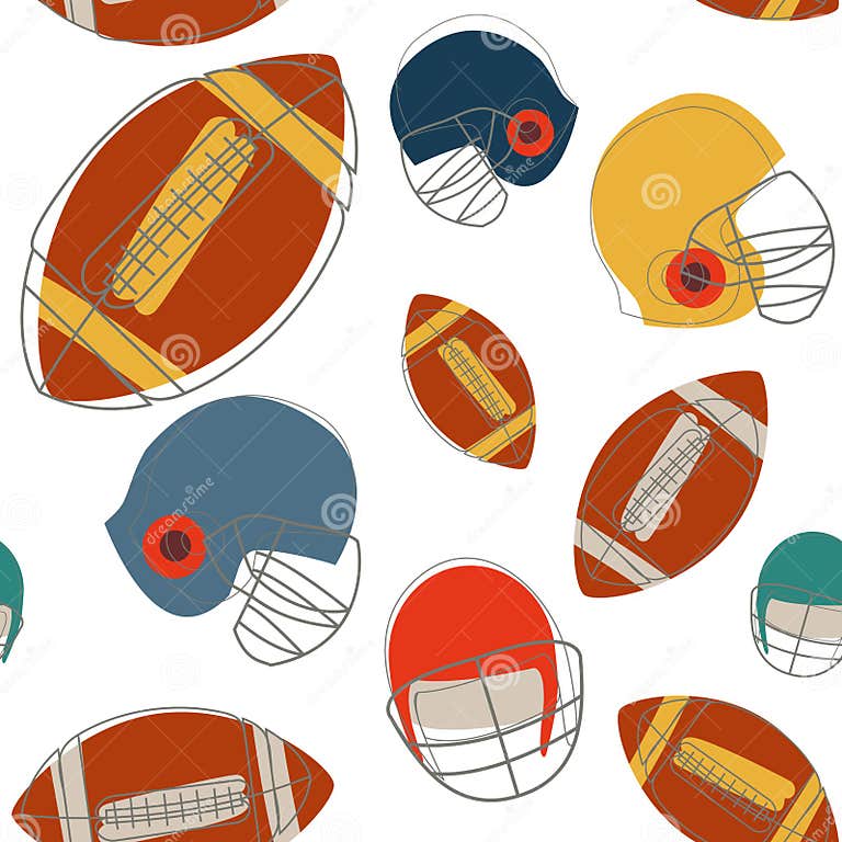 Football seamless pattern stock vector. Illustration of competition ...