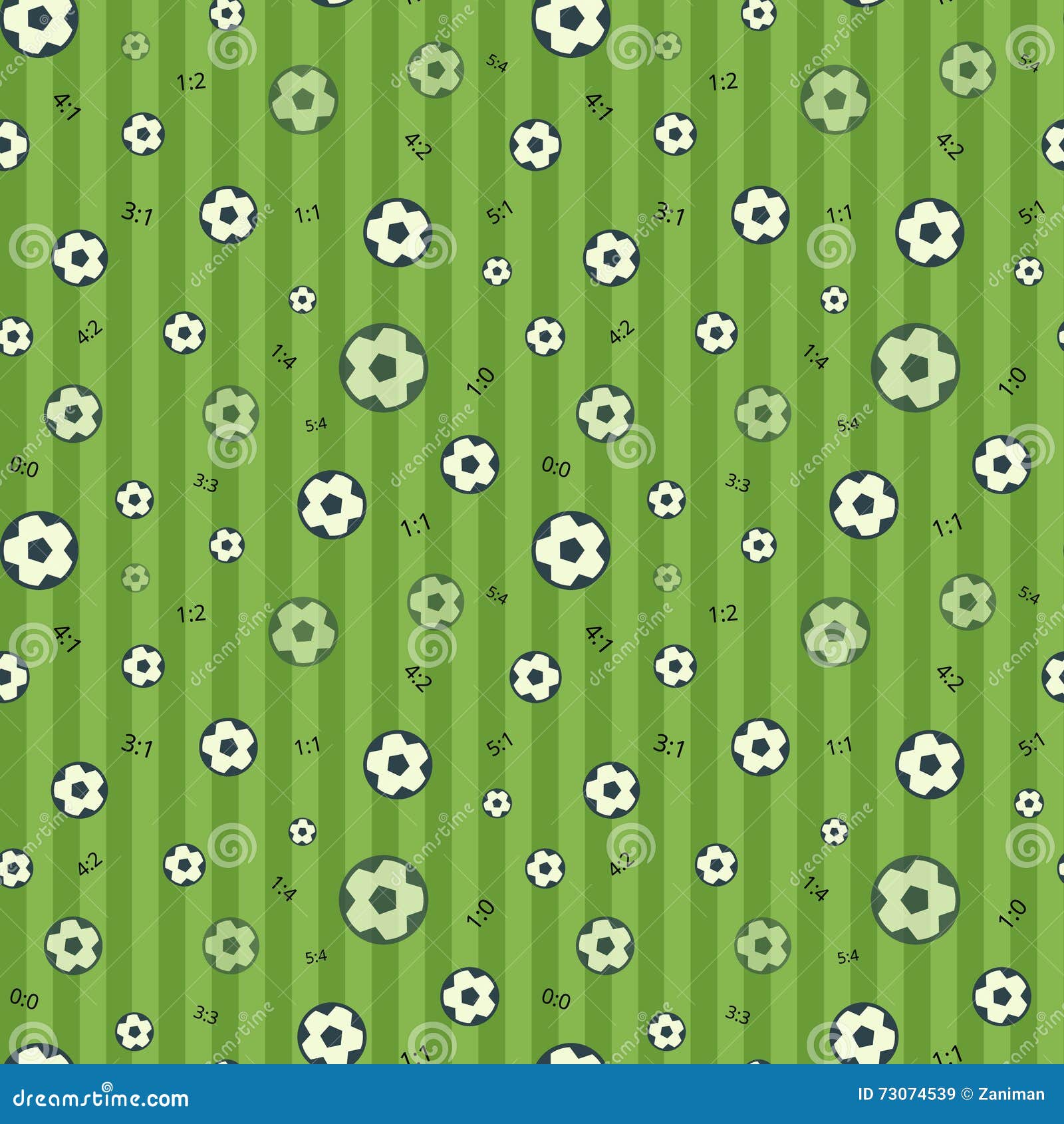 Football Seamless Pattern with Soccer Ball. Stock Vector - Illustration ...