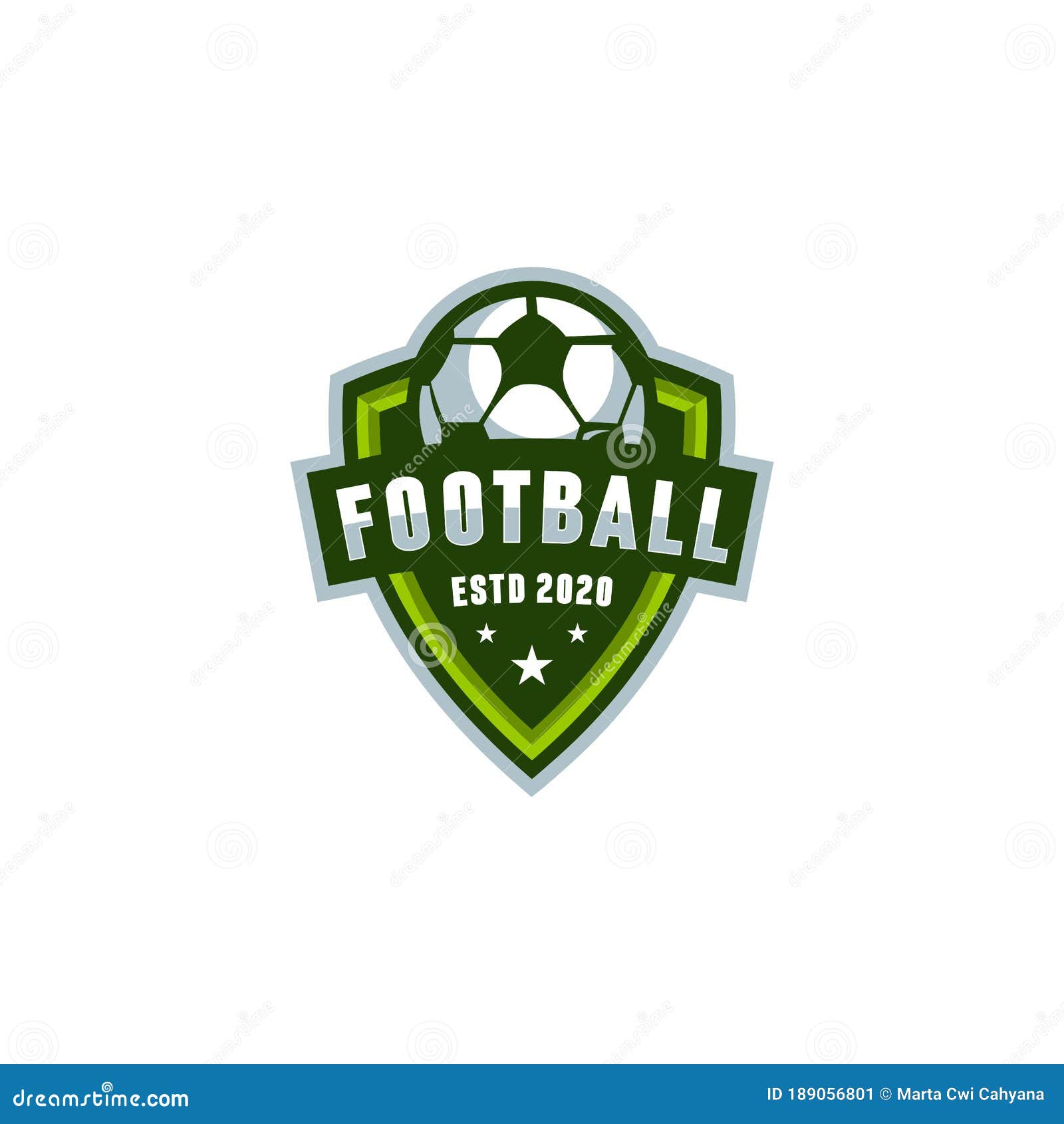 Football Shield Logo Vector Logo Stock Vector - Illustration of match ...