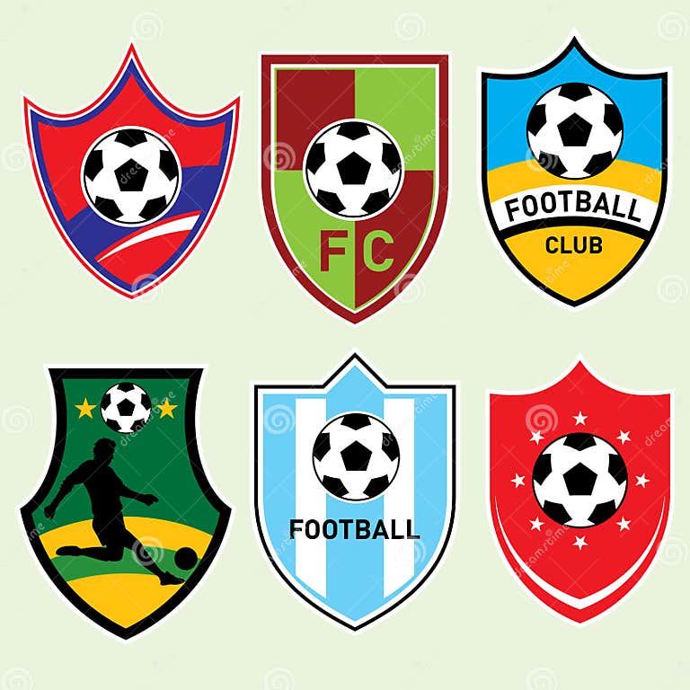 Football Shields stock illustration. Illustration of badge - 13438124