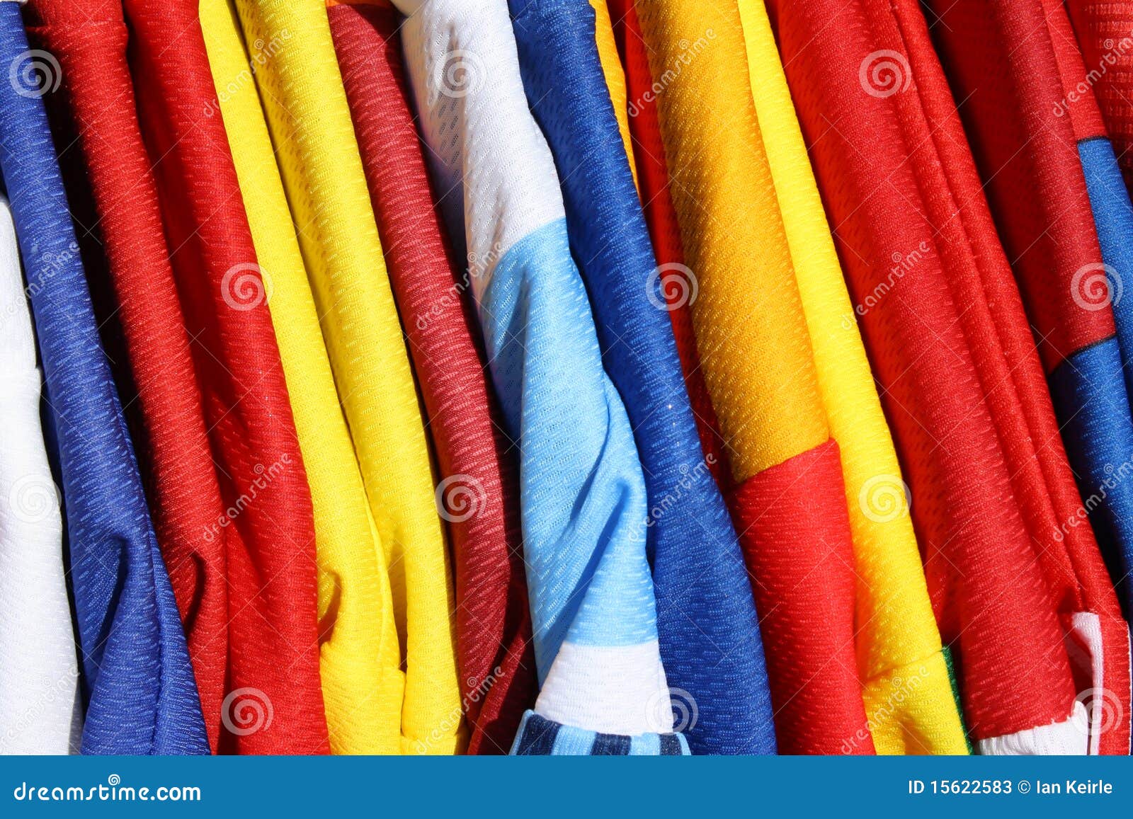 Football shirts stock image. Image of shop, fabric, leisure - 15622583