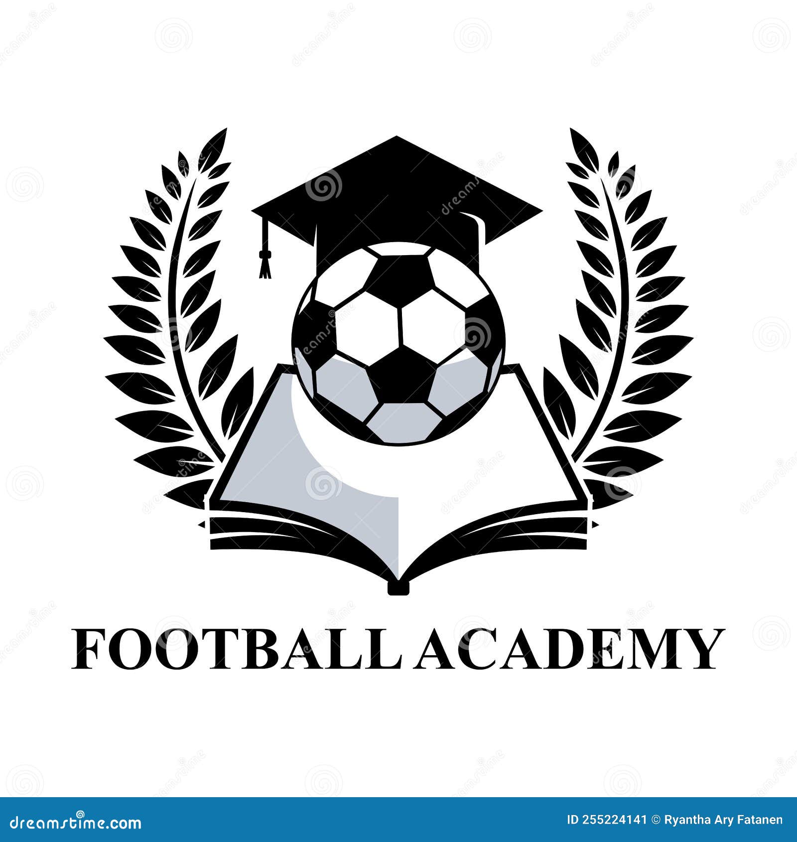 Football and Soccer Academy Logo Stock Vector - Illustration of cartoon ...