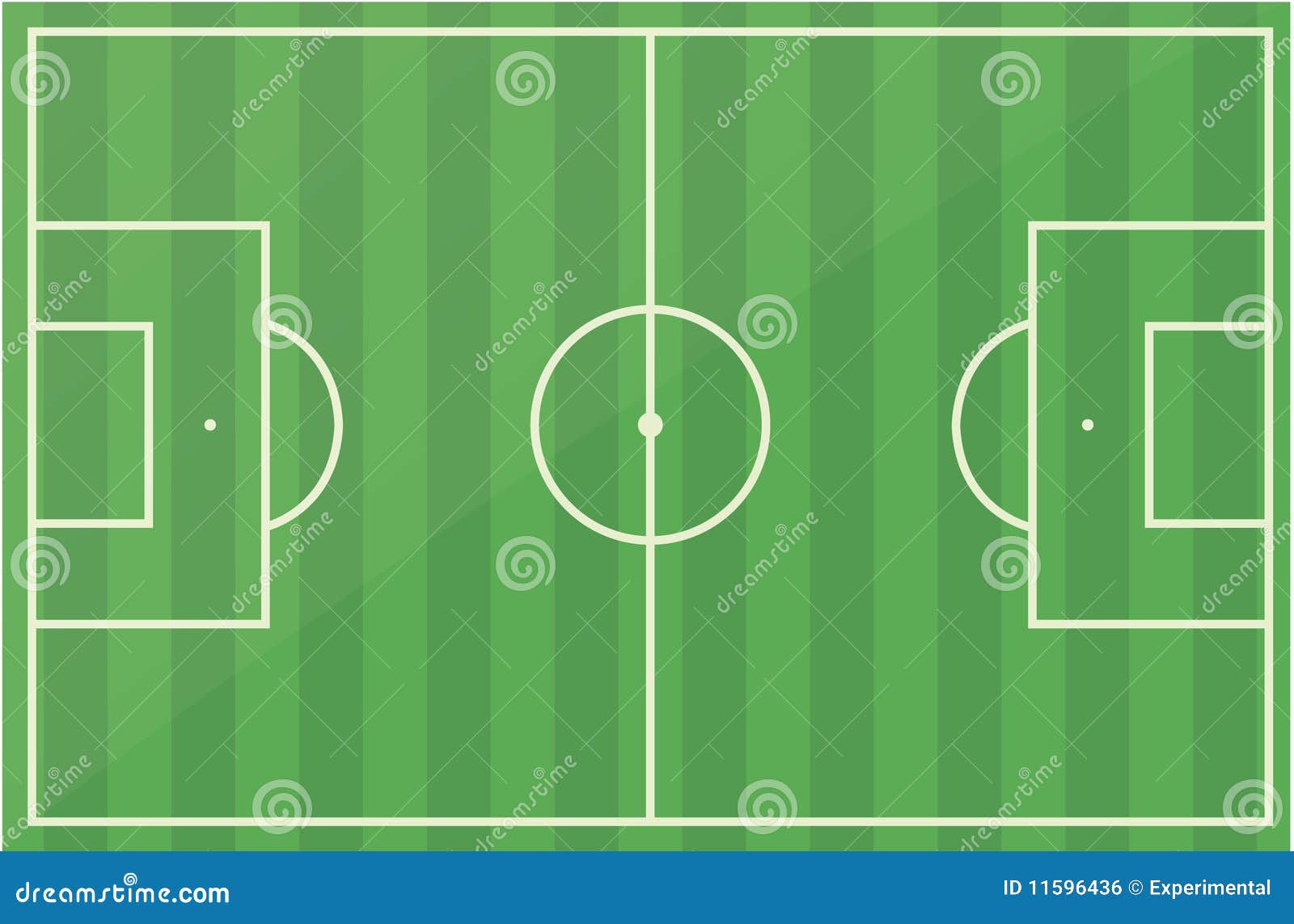 Football Soccer Field Pitch Vector Stock Vector - Illustration of team ...