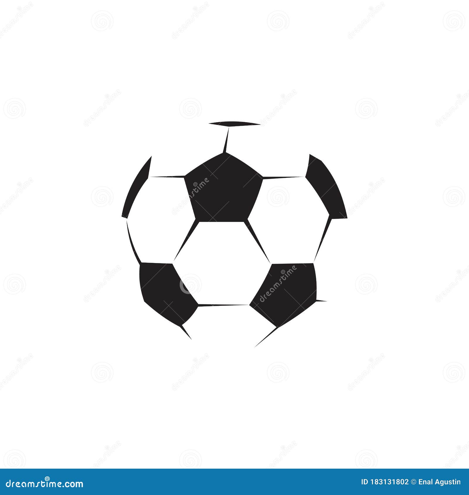 Football or Soccer Logo Design with Using Ball Vector Icon Stock Vector ...