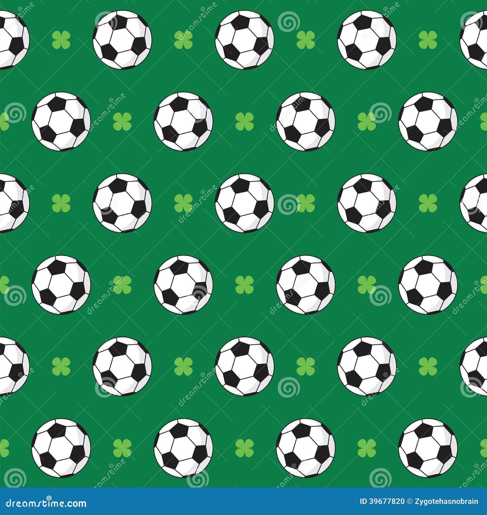 Football or Soccer Pattern stock vector. Illustration of seamless ...