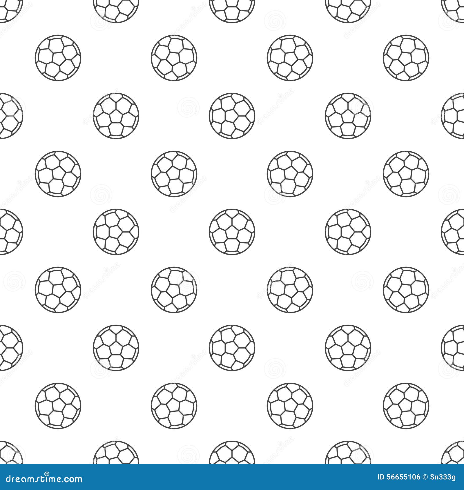 Football or Soccer Seamless Pattern Stock Vector - Illustration of ...