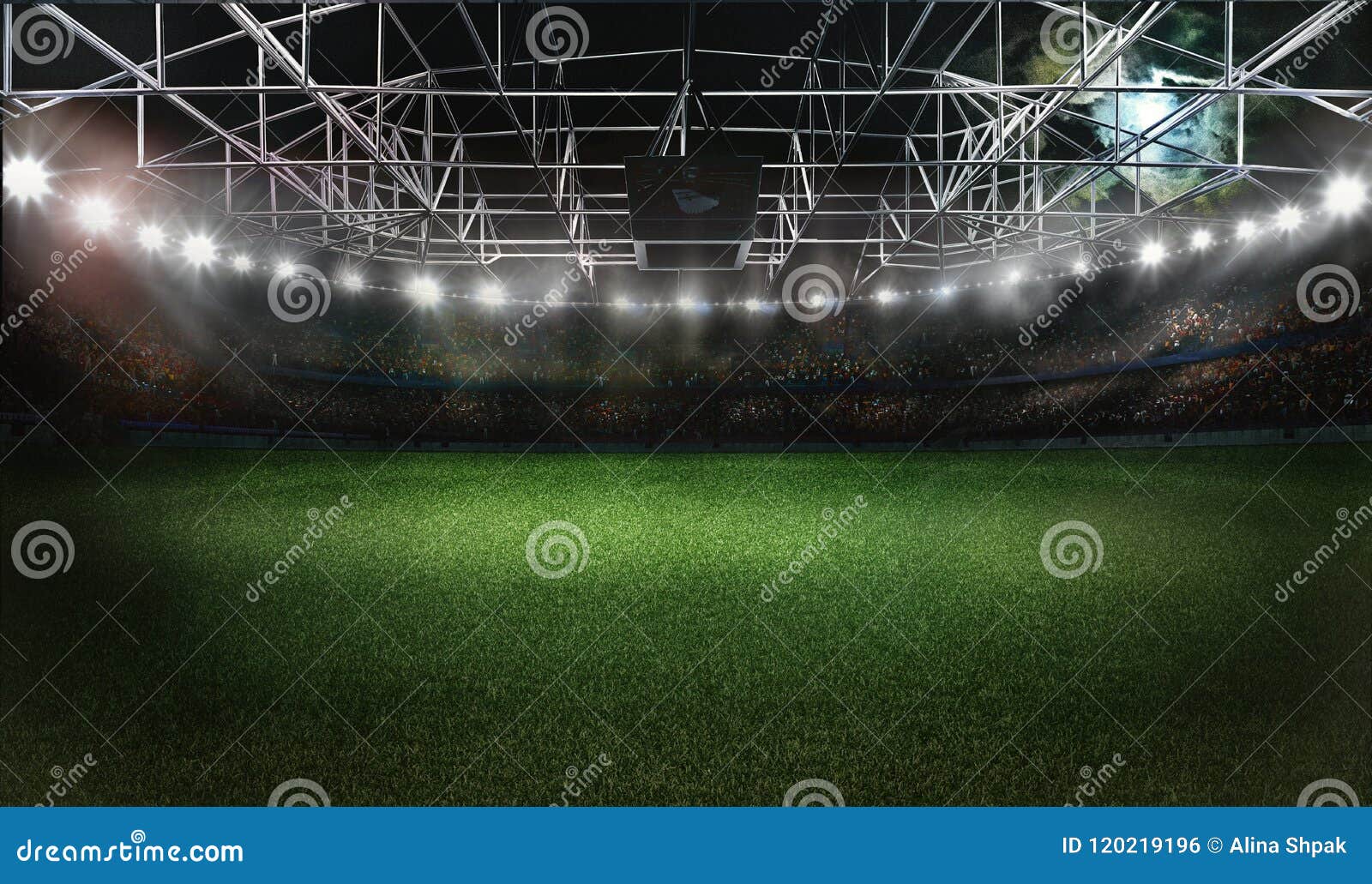 Football Soccer Stadium 3D Rendering Royalty-Free Stock Image ...