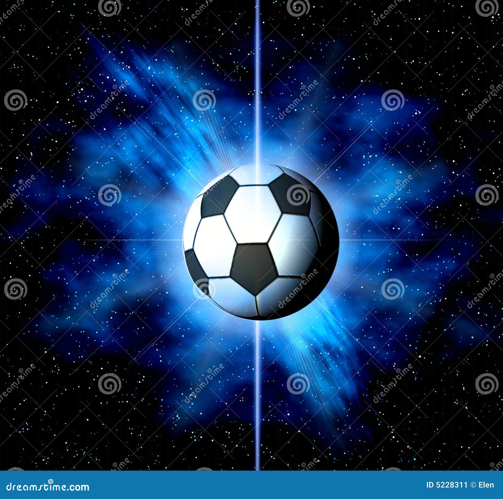 Football. Space abstract stock illustration. Illustration of graphic ...