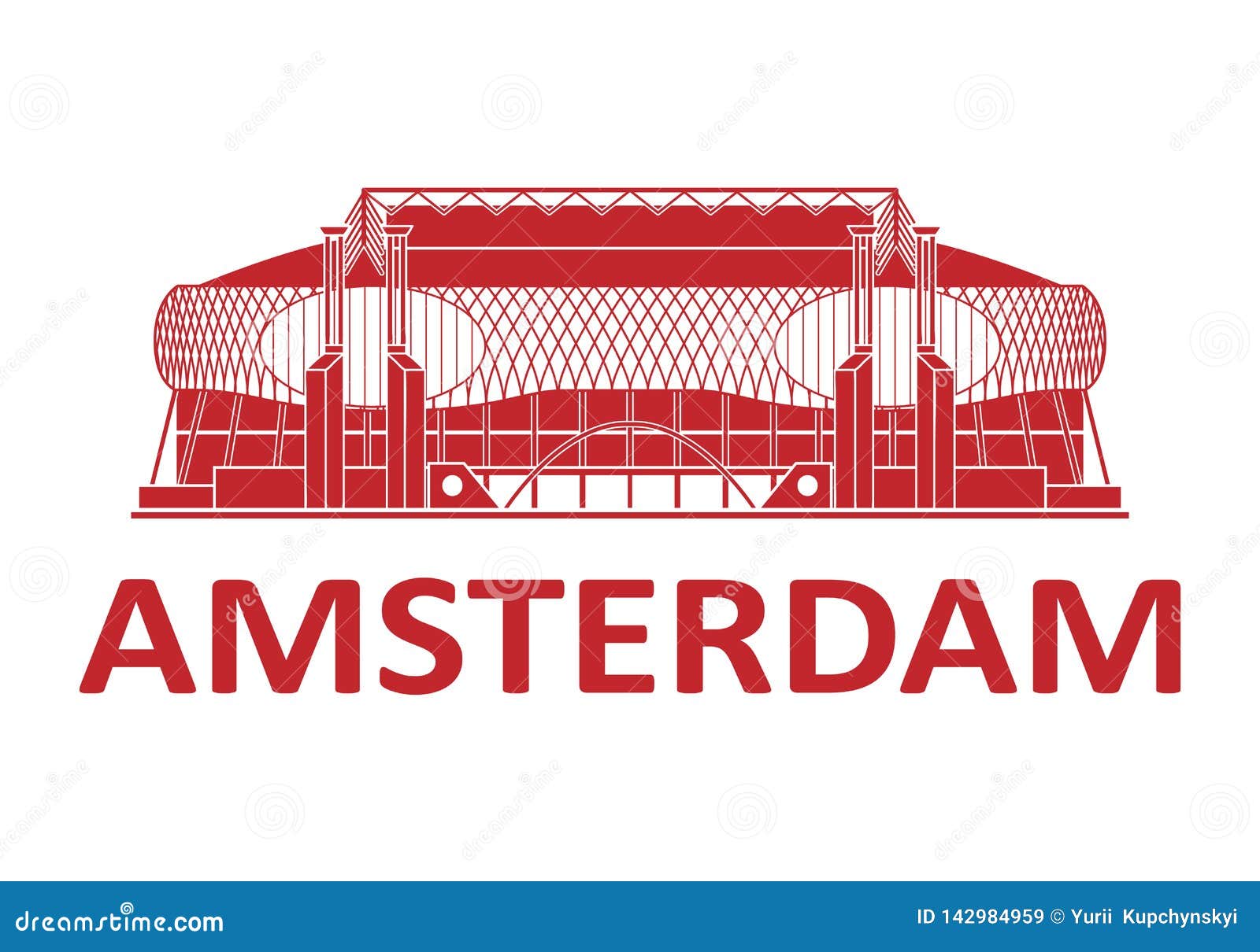 Football Stadium. Amsterdam Stock Image - Image of european ...