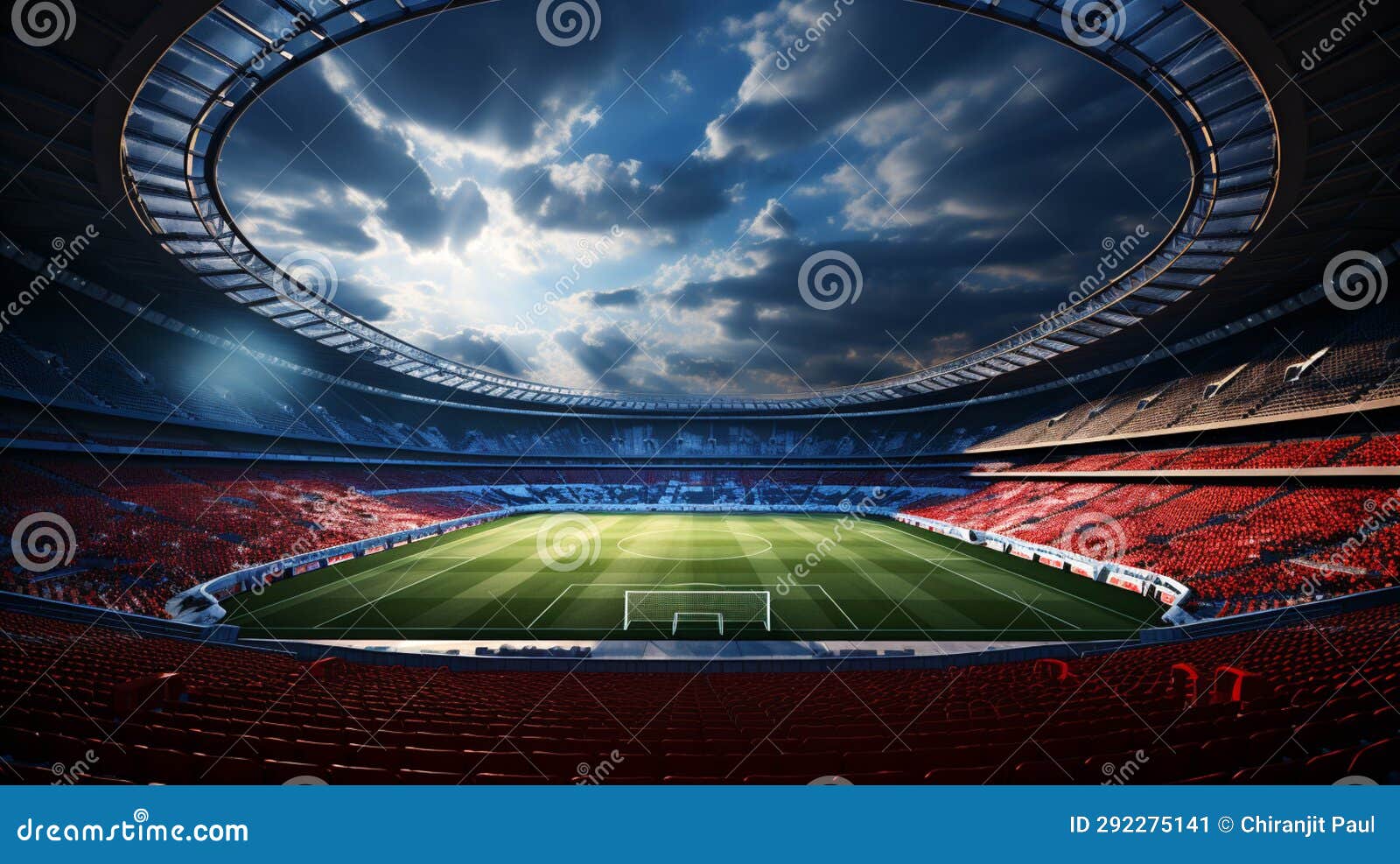 A Football Stadium Full View Stock Image - Image of goal, event: 292275141