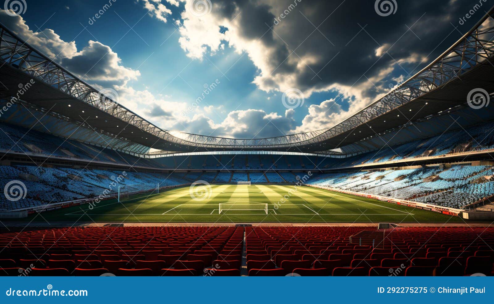 A Football Stadium Full View Stock Image - Image of crowd, team: 292275275