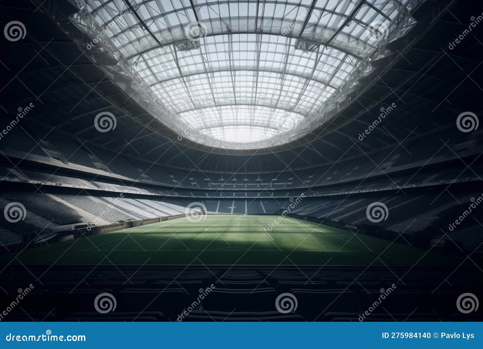 Football Stadium Inside. AI Generated Stock Illustration - Illustration ...