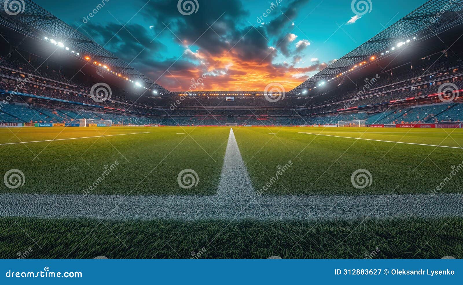 Football Stadium Inside View Stock Illustration - Illustration of uefa ...