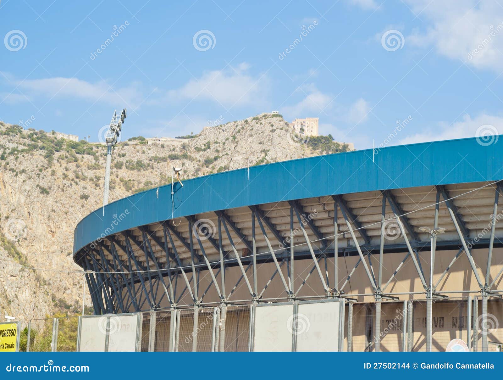 Football Stadium in Palermo Stock Photo - Image of exterior, national ...