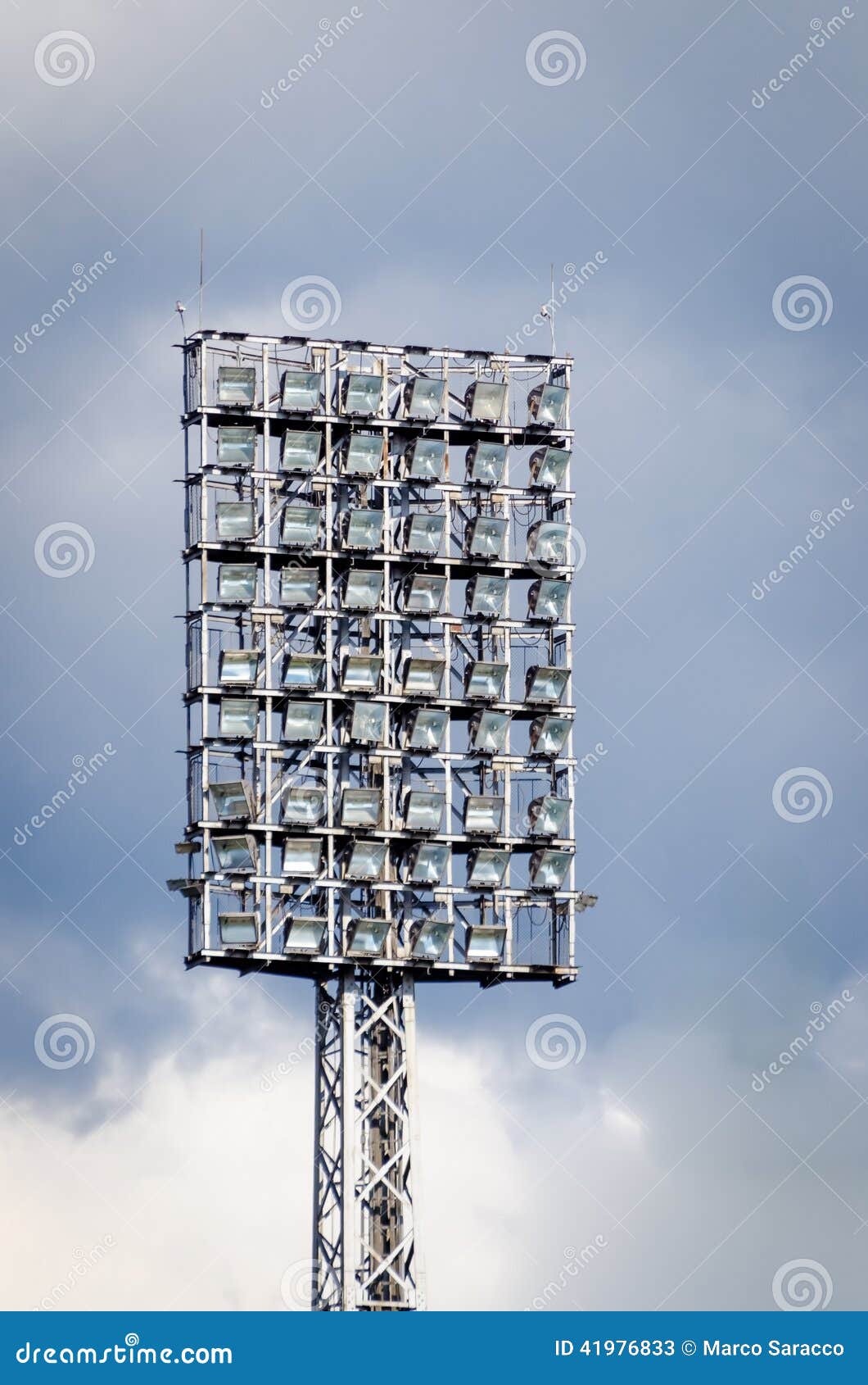 Football Stadium Reflectors Stock Image - Image of football, stadium ...