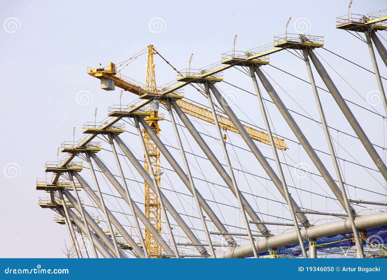 Football Stadium Under Construction Stock Photo - Image of olympic ...
