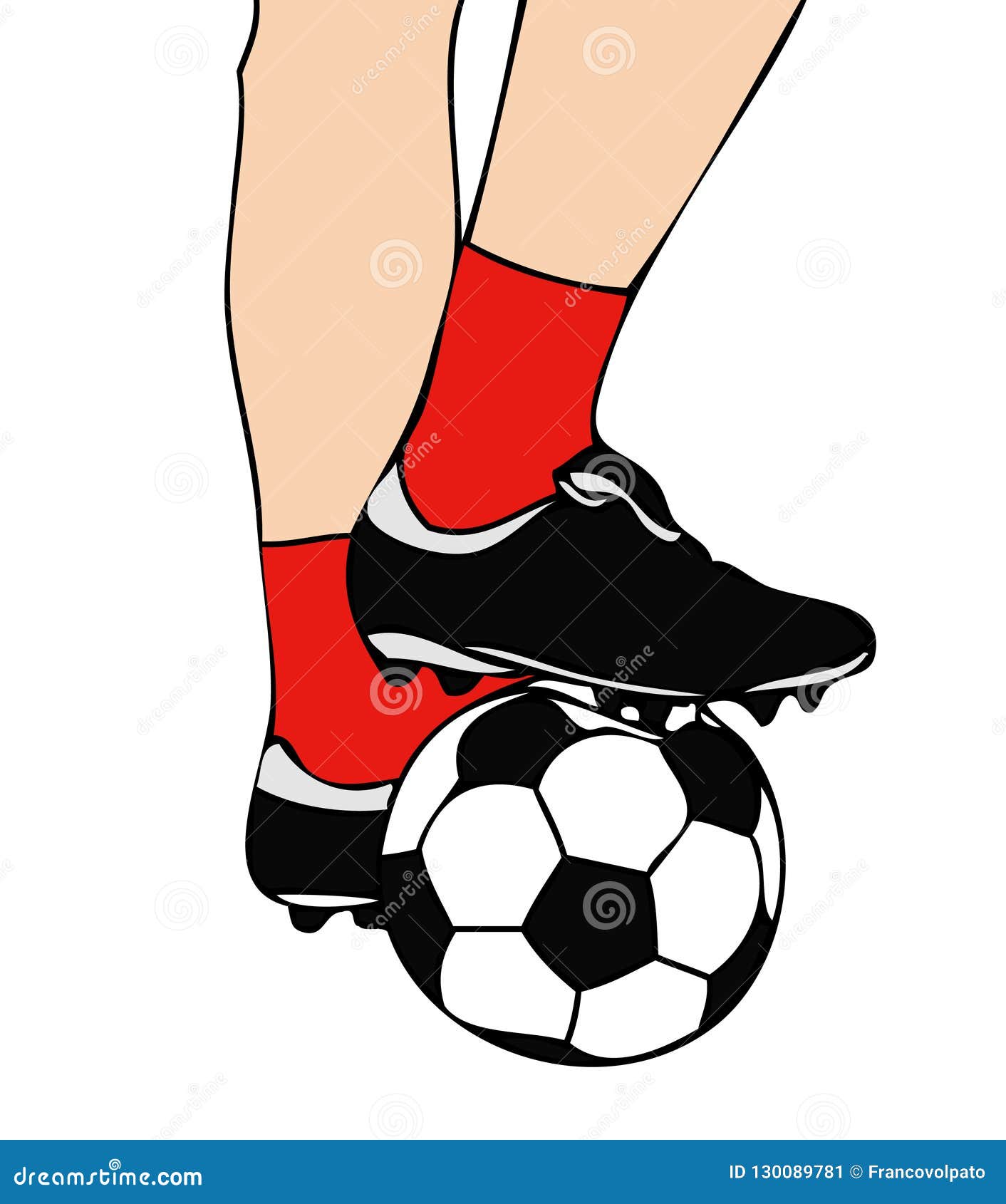 Football Start stock illustration. Illustration of defeat - 130089781