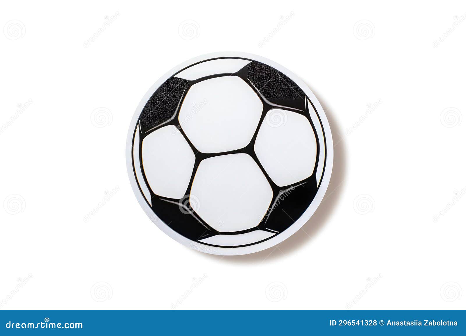 Football Sticker on White Background. Generative AI Stock Illustration ...