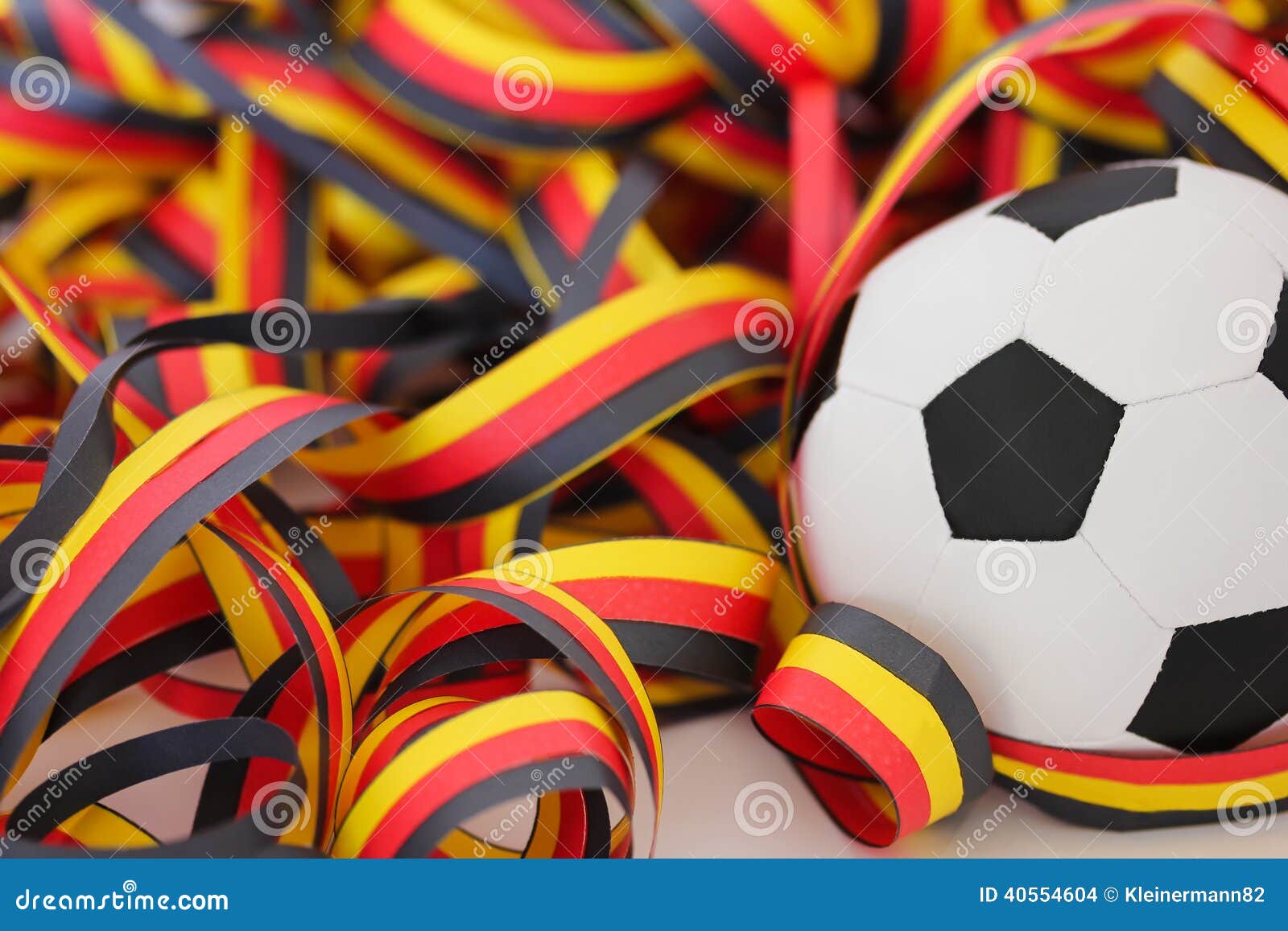 Football and streamers stock photo. Image of football - 40554604
