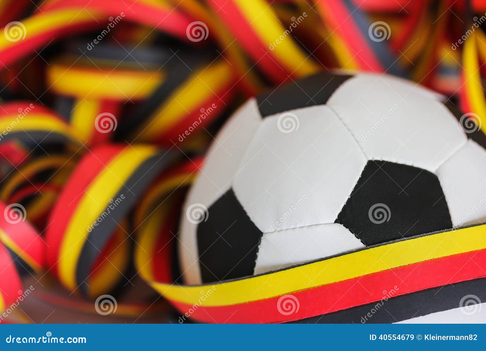 Football and streamers stock image. Image of germany - 40554679