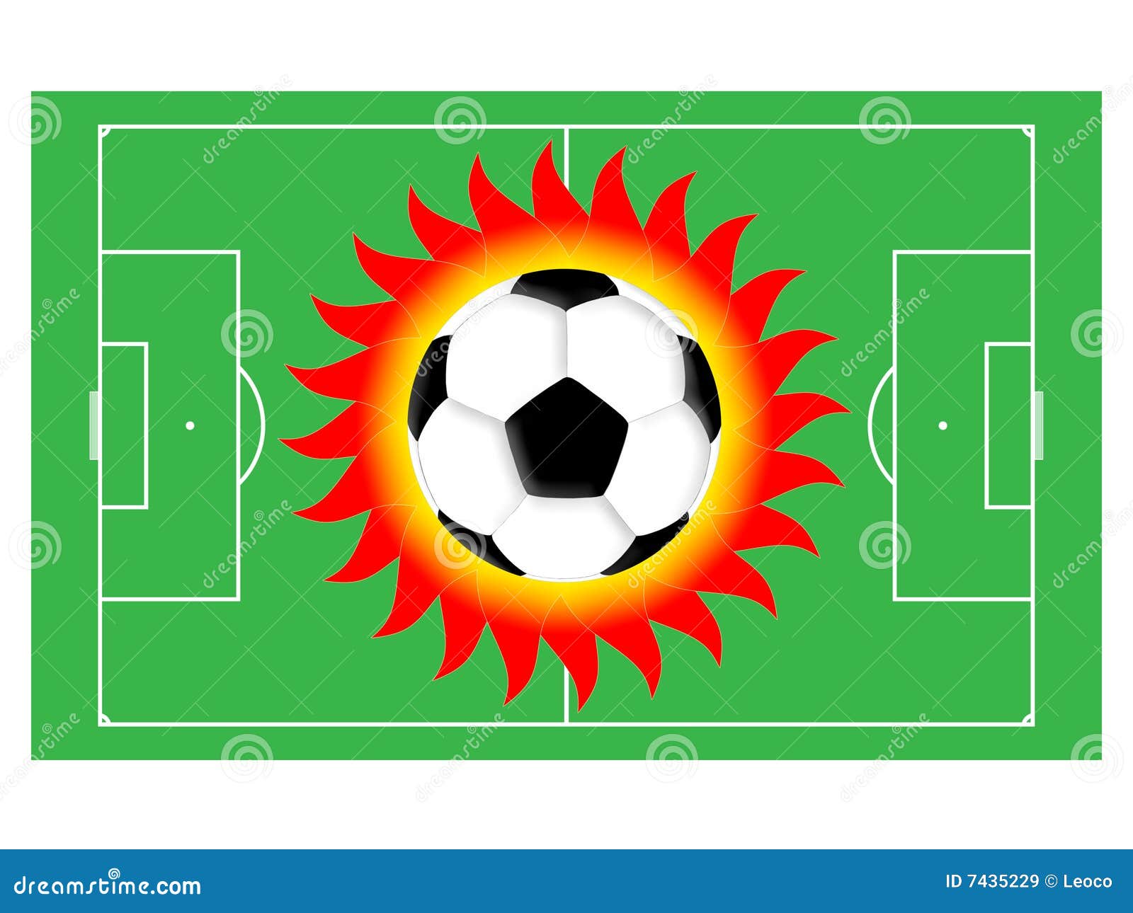 Football sun stock illustration. Illustration of football - 7435229
