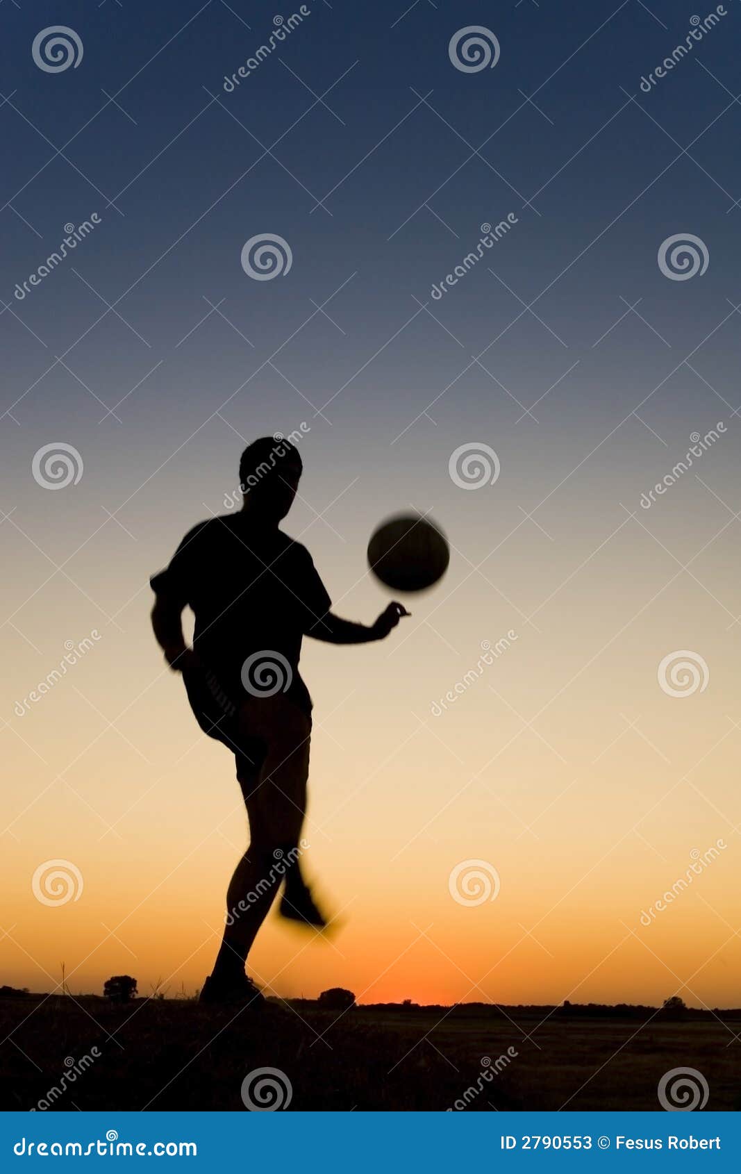 Football at sunset stock image. Image of sunset, season - 2790553