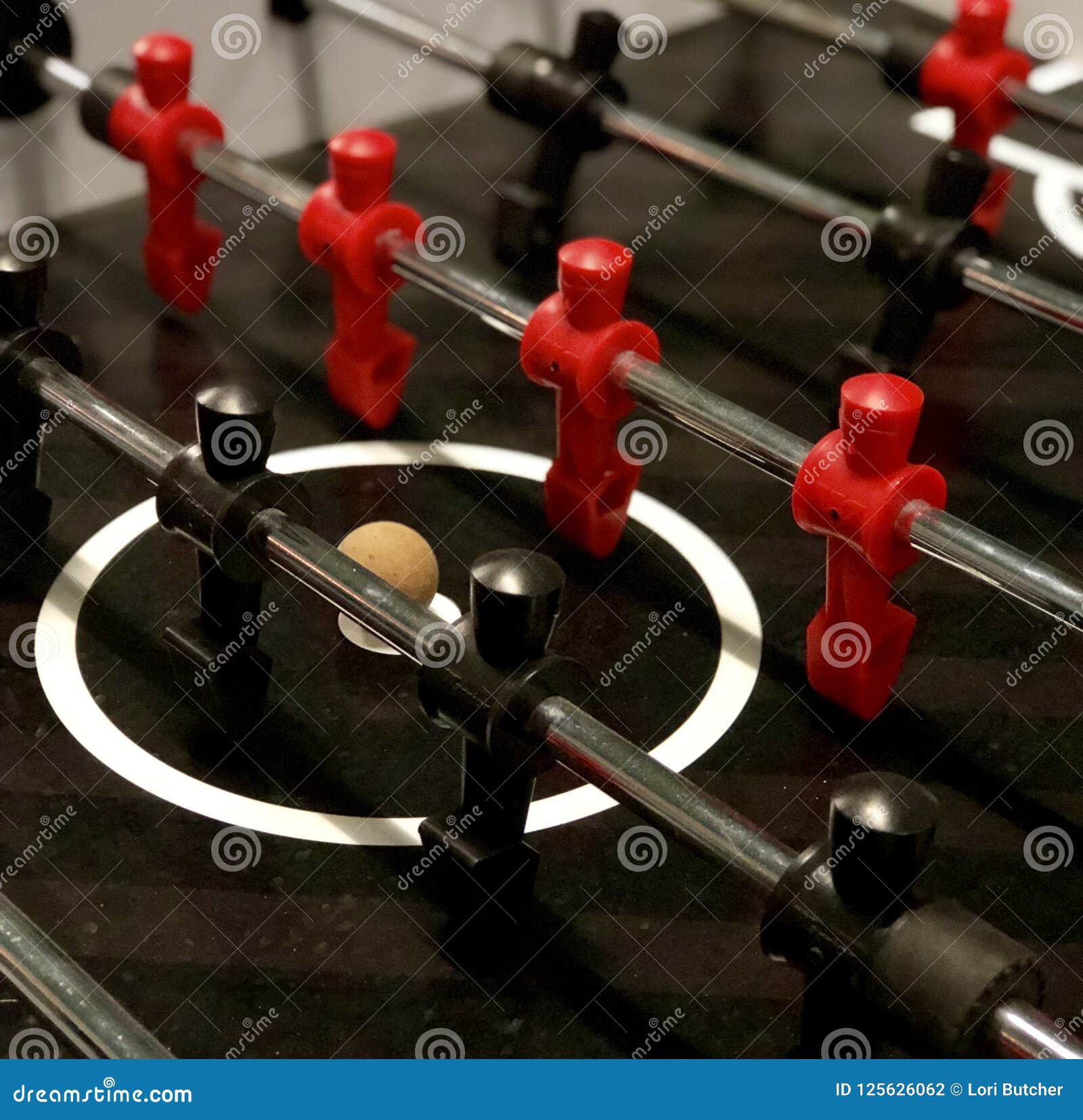 Foosball Table stock photo. Image of goal, players, table - 125626062