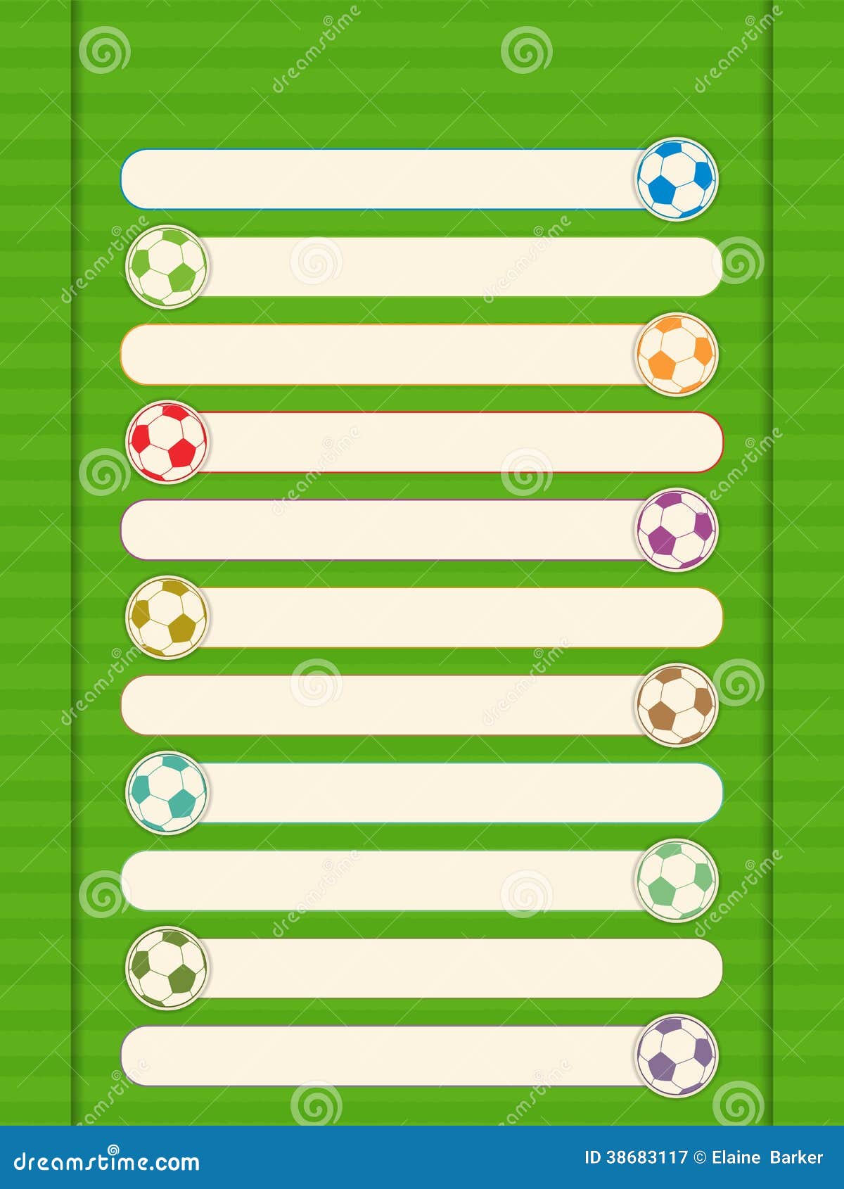 Football tables stock vector. Illustration of layout - 38683117