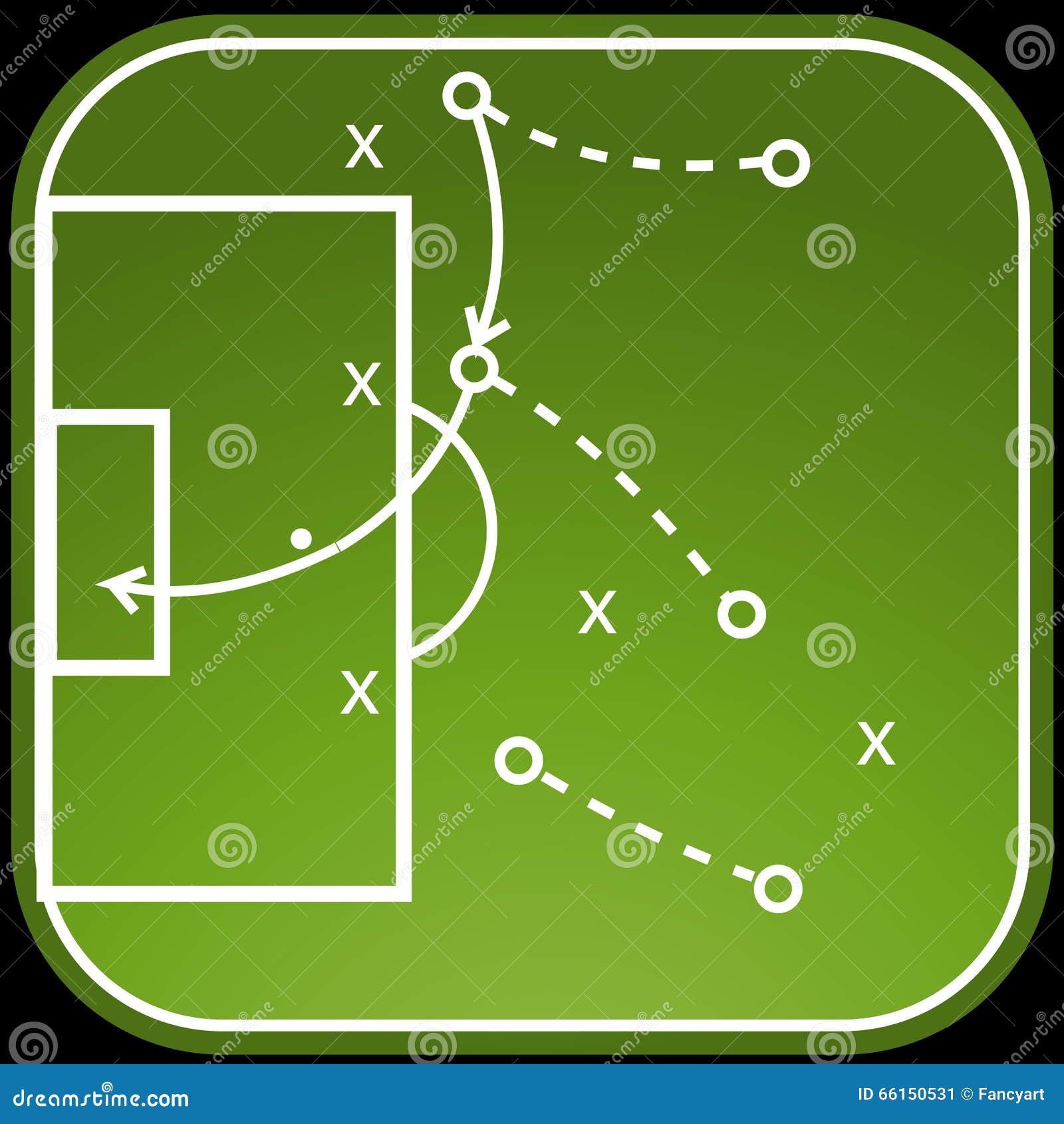 Football Tactics And Strategy - Team Formation. Vector Illustration ...