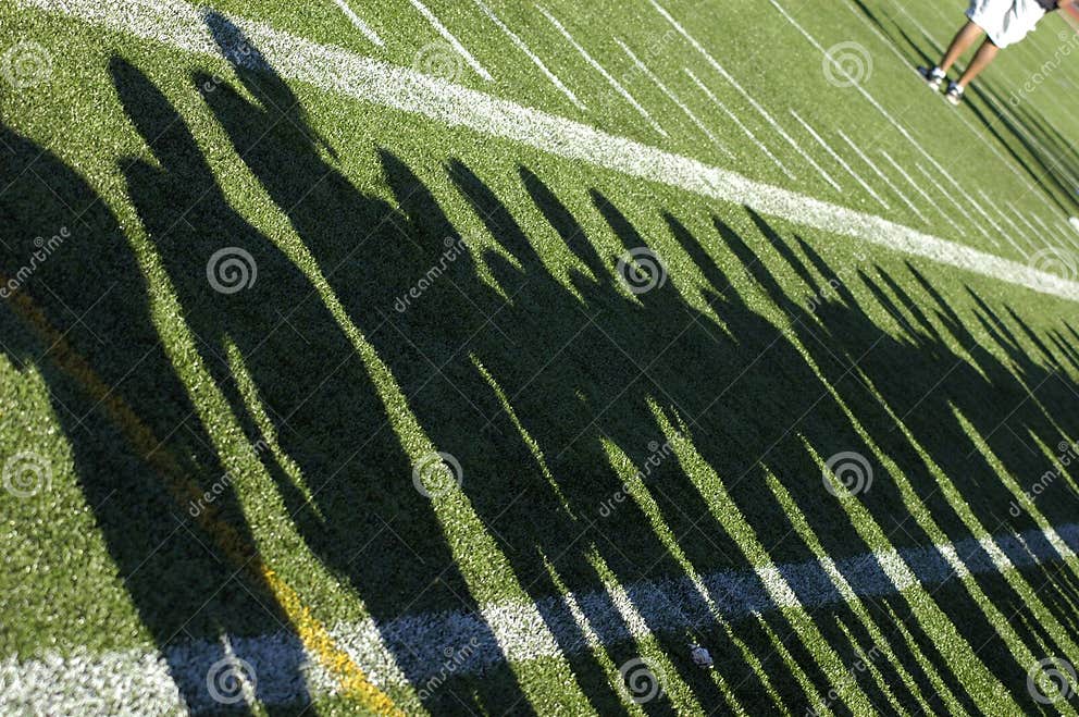 Football Team Shadows stock photo. Image of black, game - 3858656
