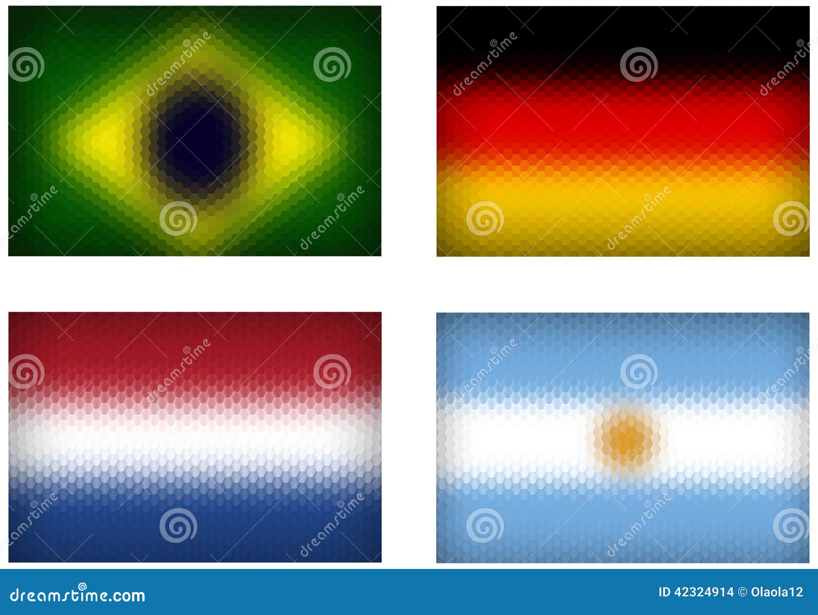 Football Teams Vector Cell Flags Stock Illustration - Illustration of ...