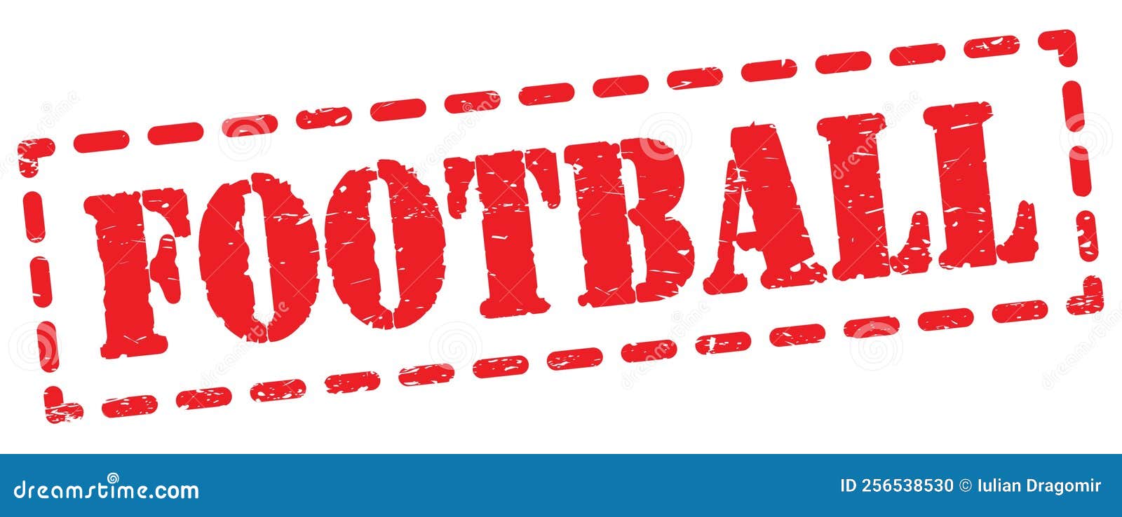 FOOTBALL Text Written on Red Stamp Sign Stock Illustration ...