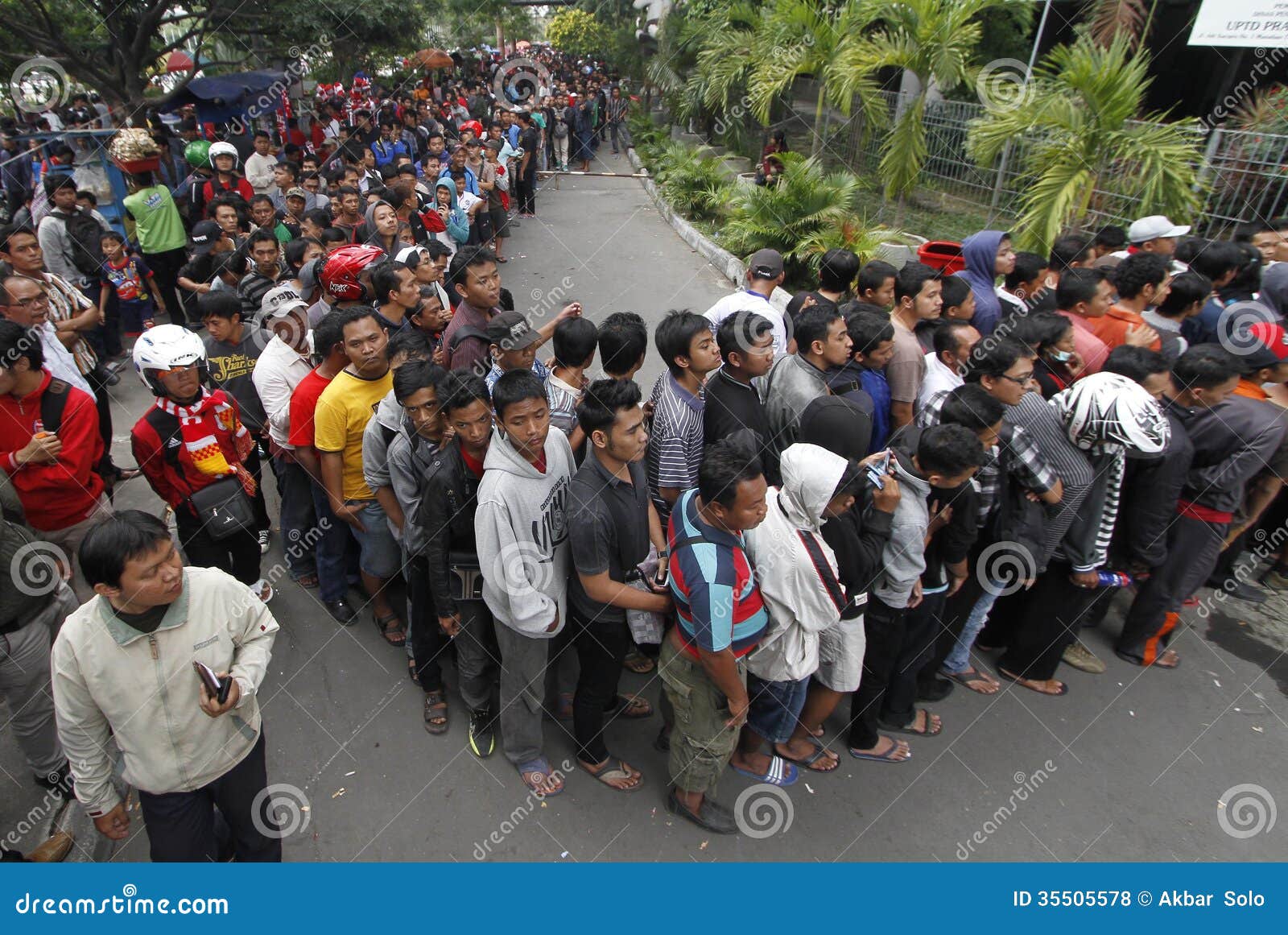 Football ticket queue editorial stock photo. Image of asia - 35505578
