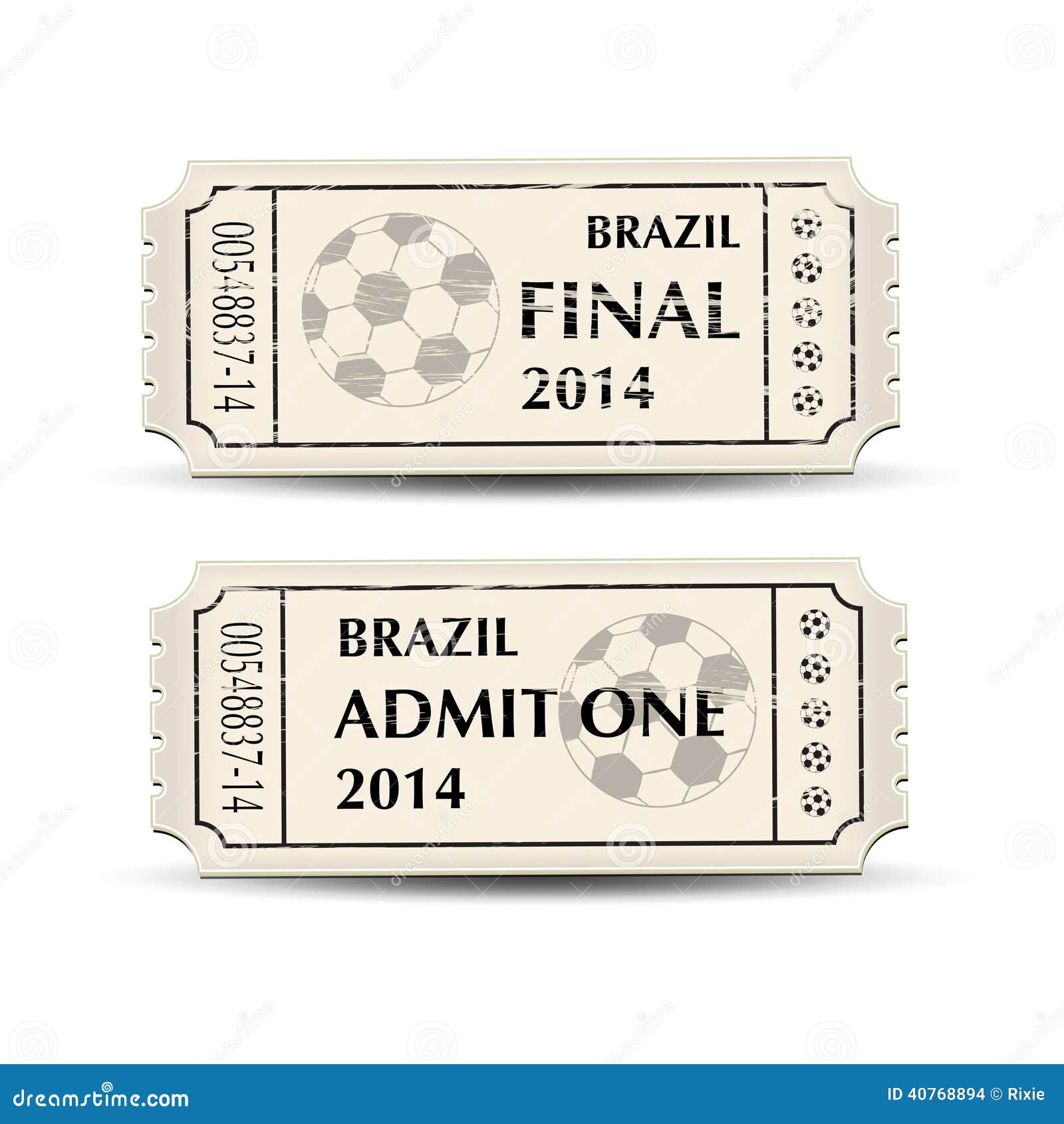 Football tickets retro editorial stock image. Illustration of south ...