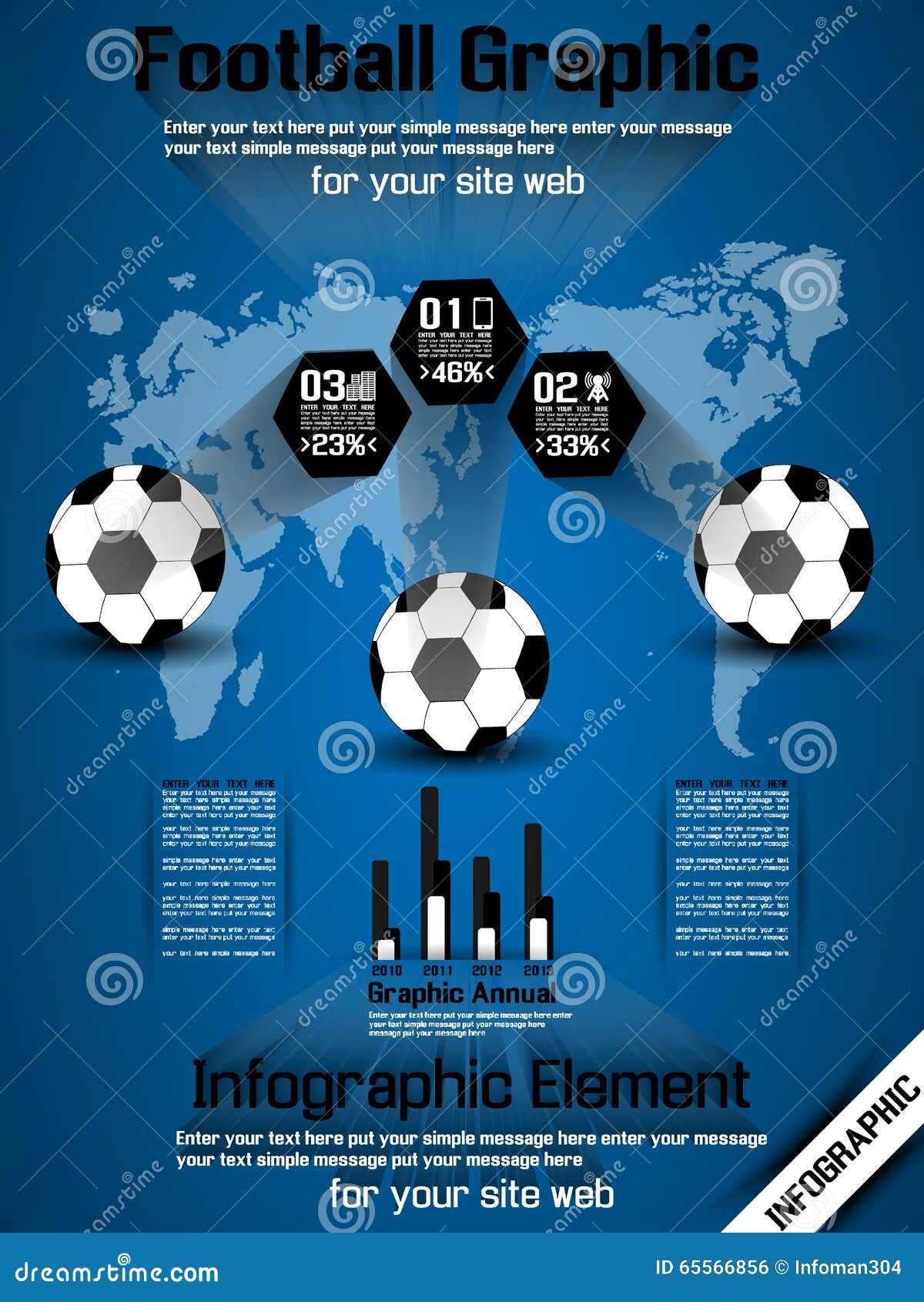 Football Timeline Infographic Stock Vector - Illustration of connection ...