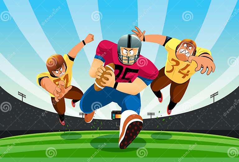 Football Touchdown! stock vector. Illustration of lifestyle - 14035408