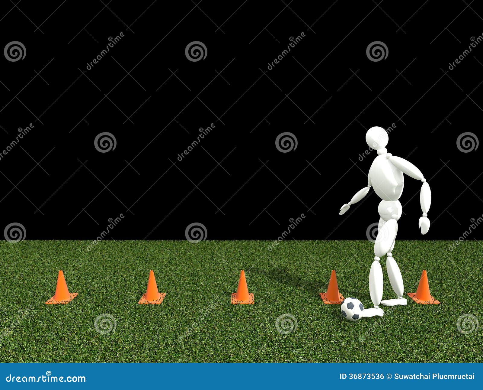 Football training stock illustration. Illustration of human - 36873536