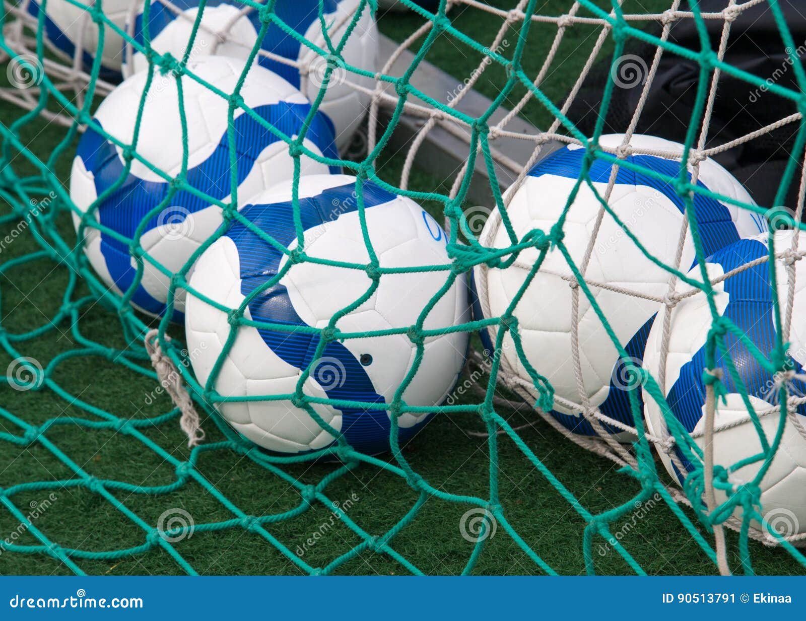 Football Training for Children Balls Stock Image - Image of athlete ...