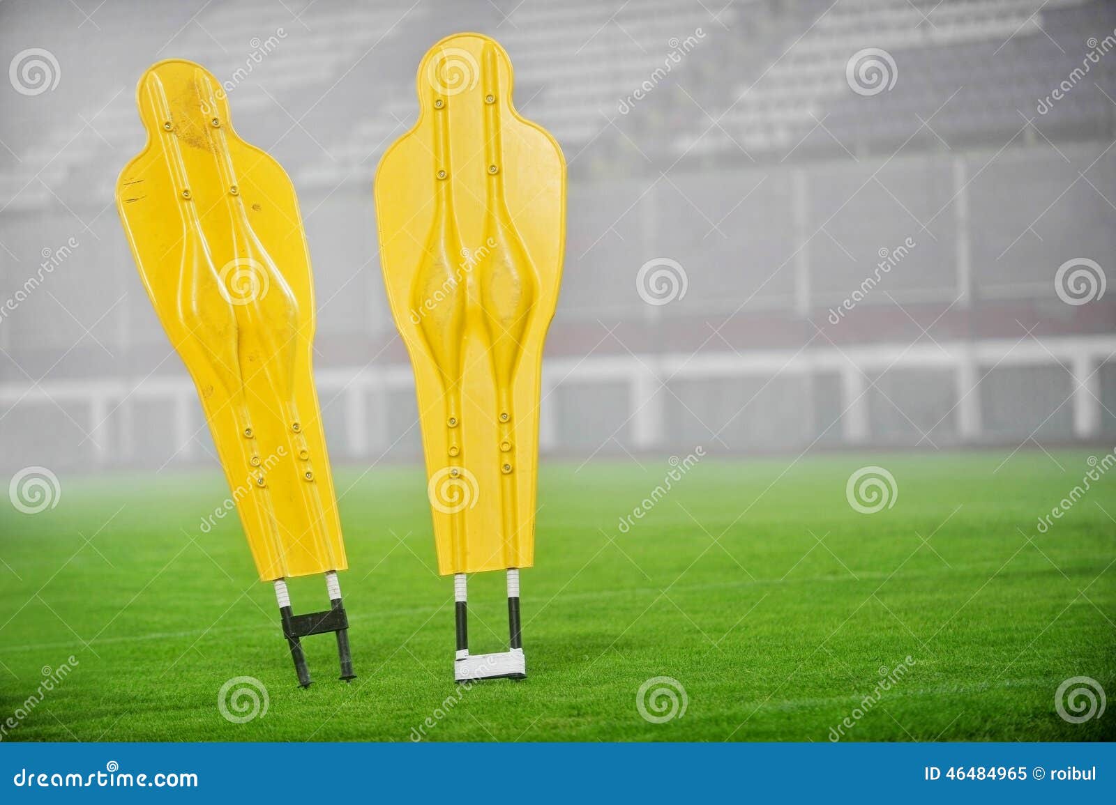 Football training dummies stock image. Image of tackle - 46484965