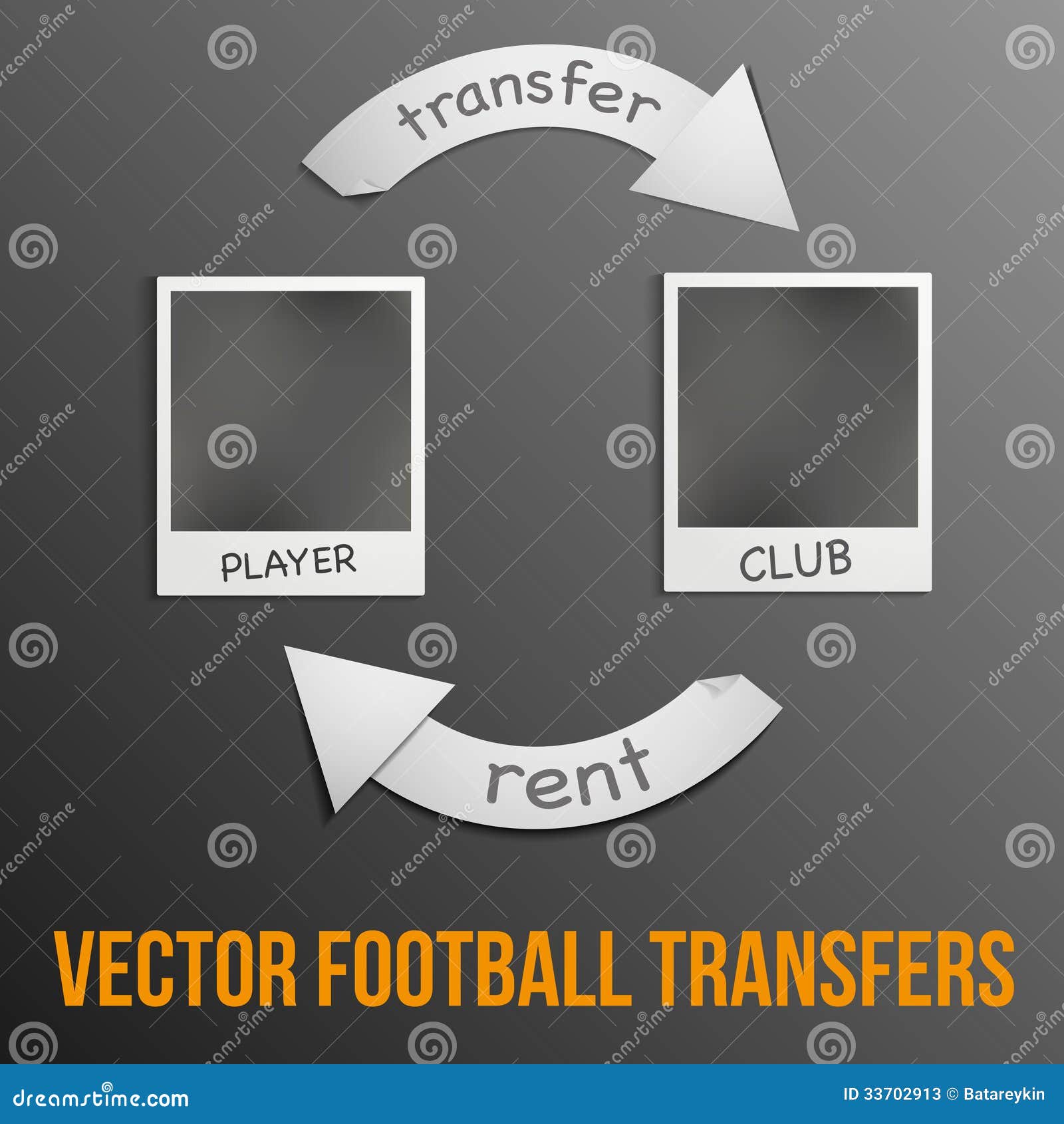 Football Transfers Vector Illustration Stock Vector - Illustration of ...