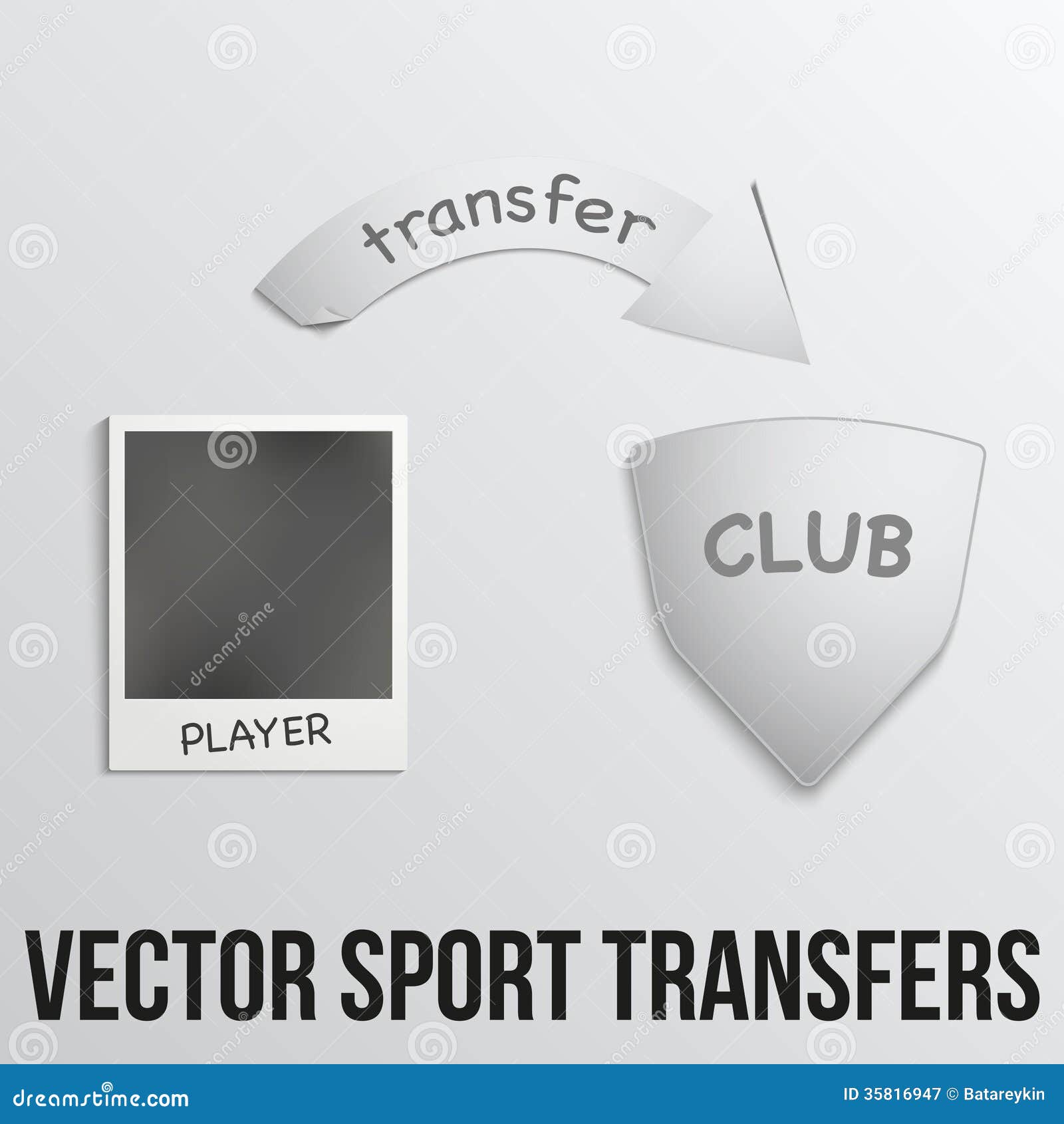 Football Transfers Vector Illustration Stock Vector - Illustration of ...
