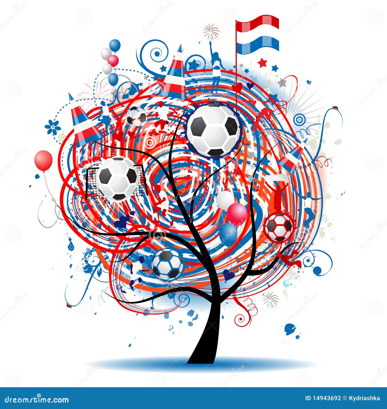 Football tree design stock vector. Illustration of energy - 14943692