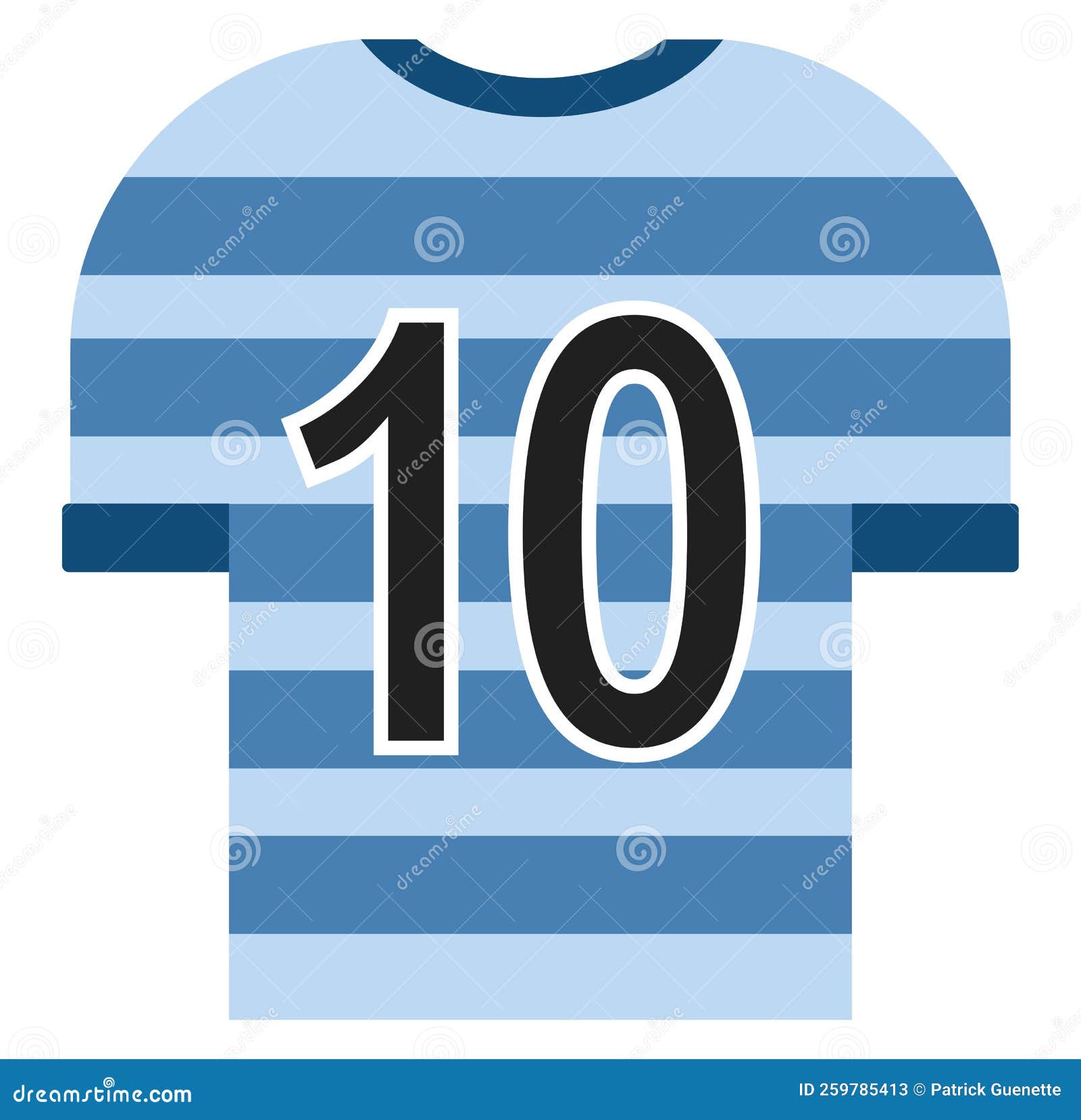 Football uniform, icon stock vector. Illustration of template - 259785413