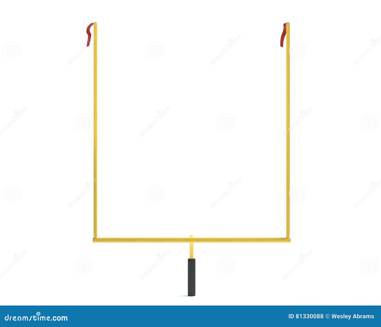 Football Uprights stock illustration. Illustration of zone - 81330088