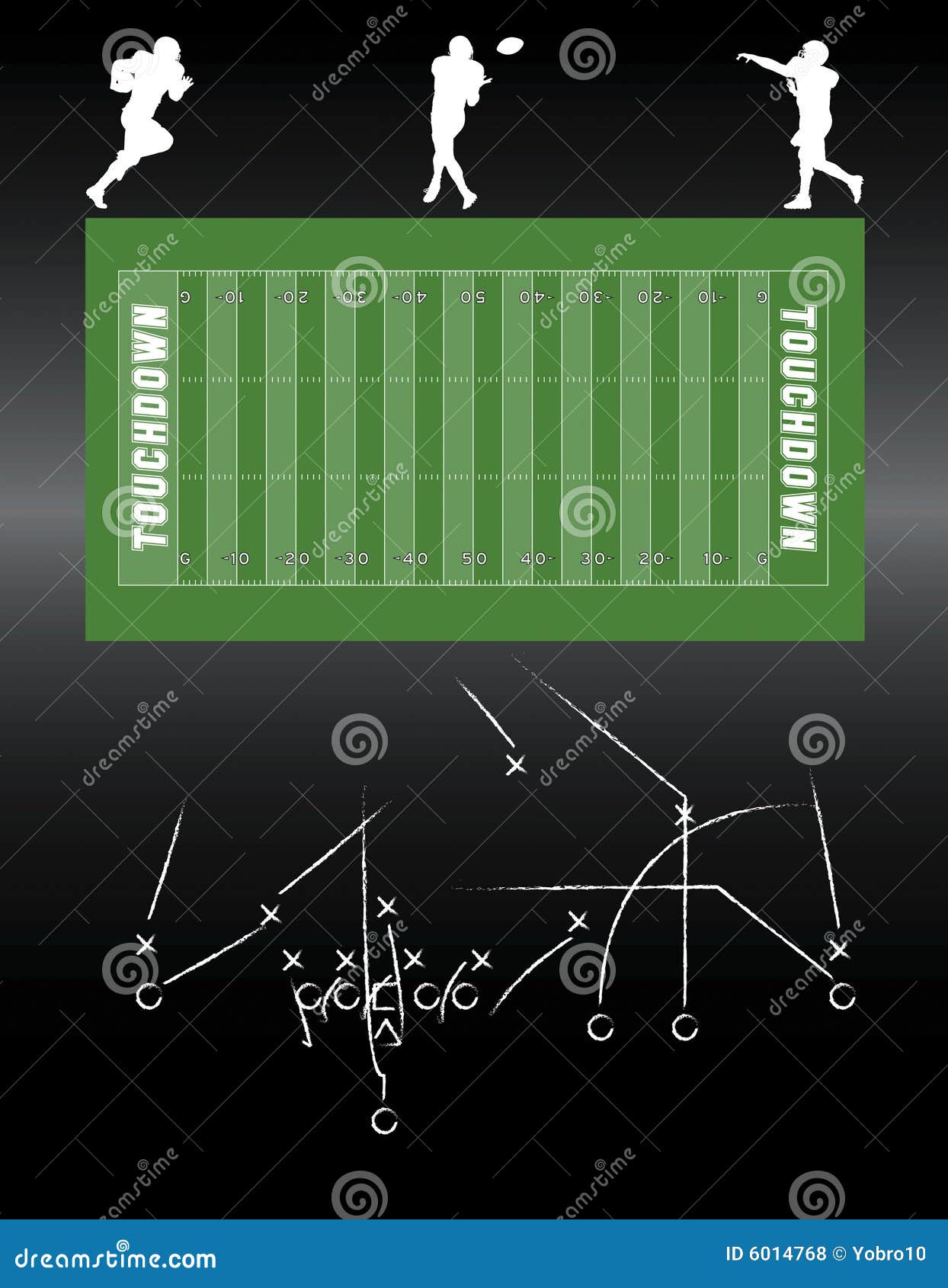 Defensive Football Player, American Football. Isolated Vector ...